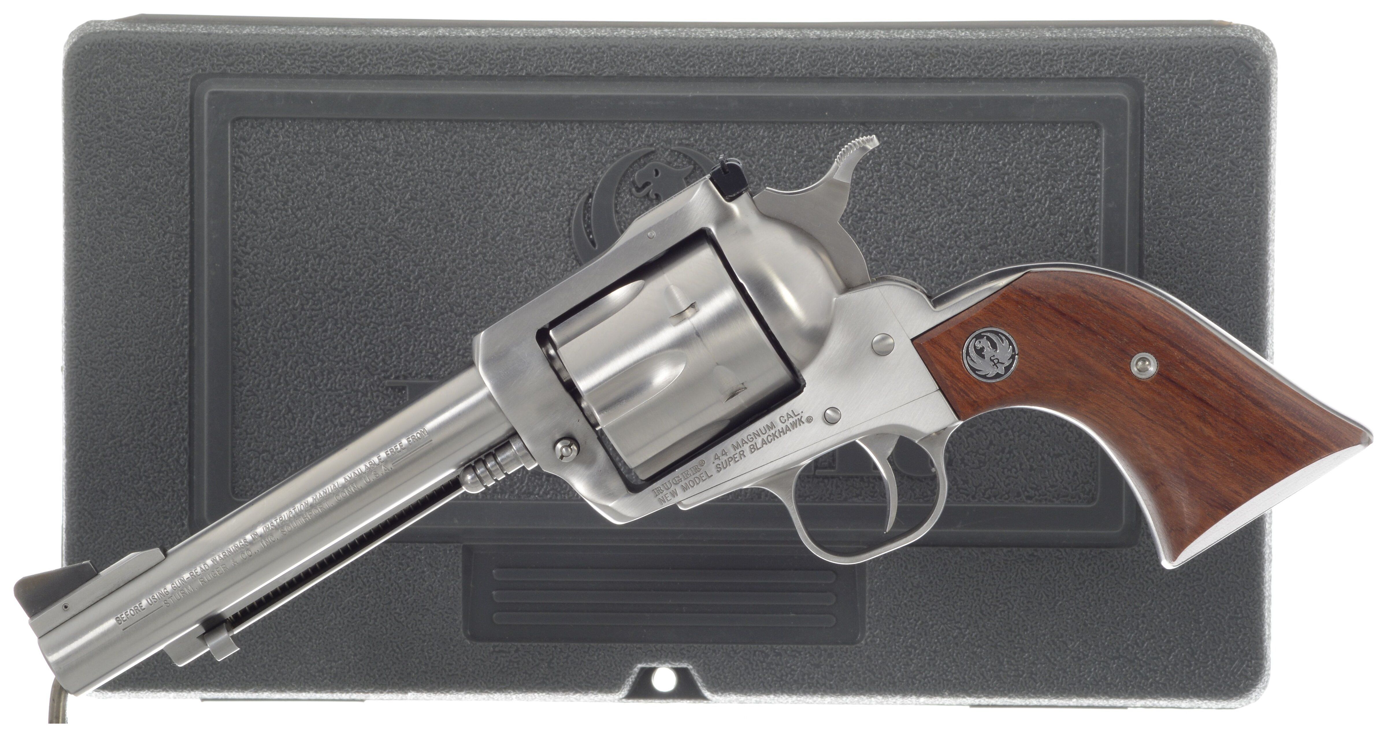 Ruger New Model Super Blackhawk Single Action Revolver with Case | Rock ...