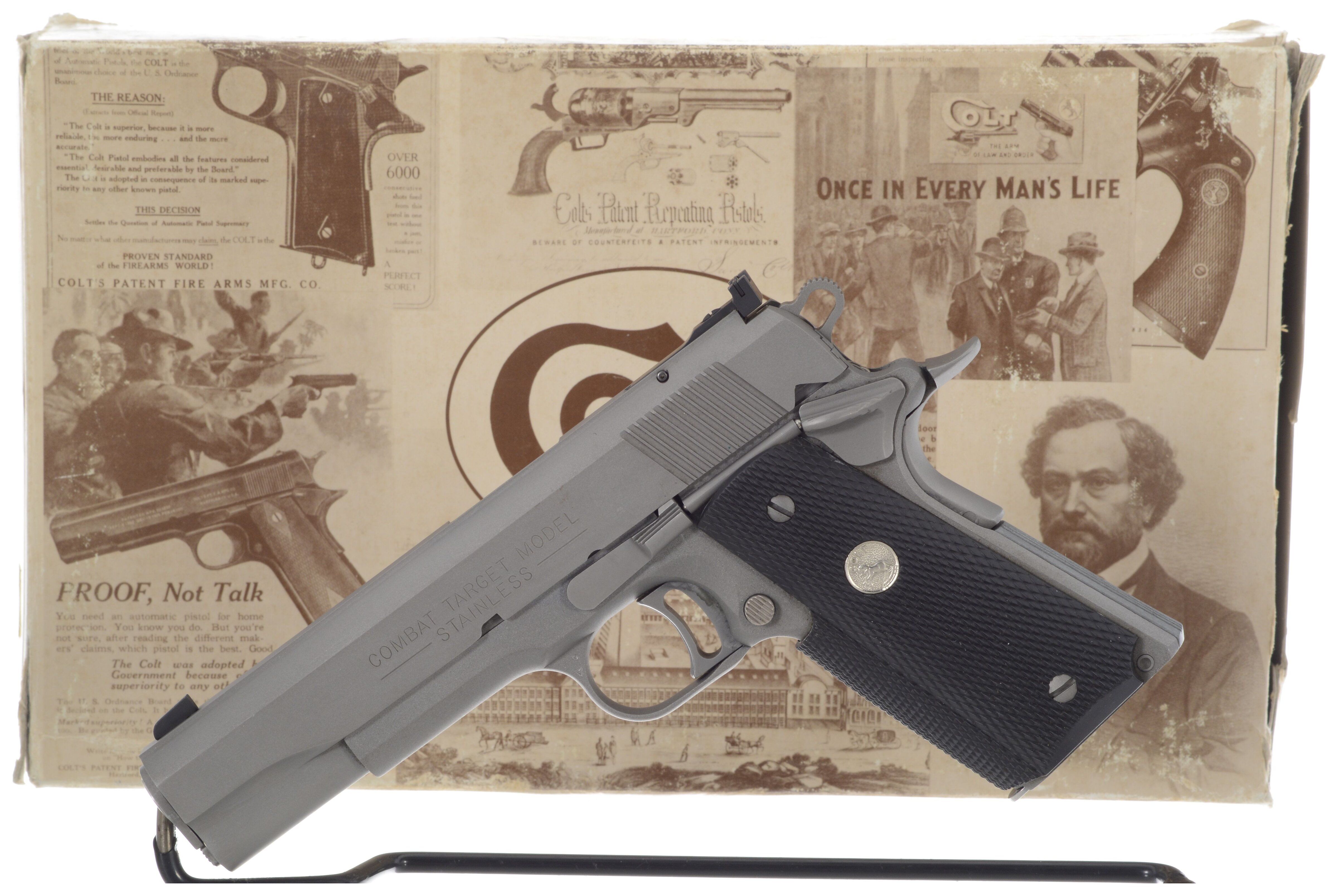 Colt Combat Target Model Semi-Automatic Pistol with Case | Rock Island ...