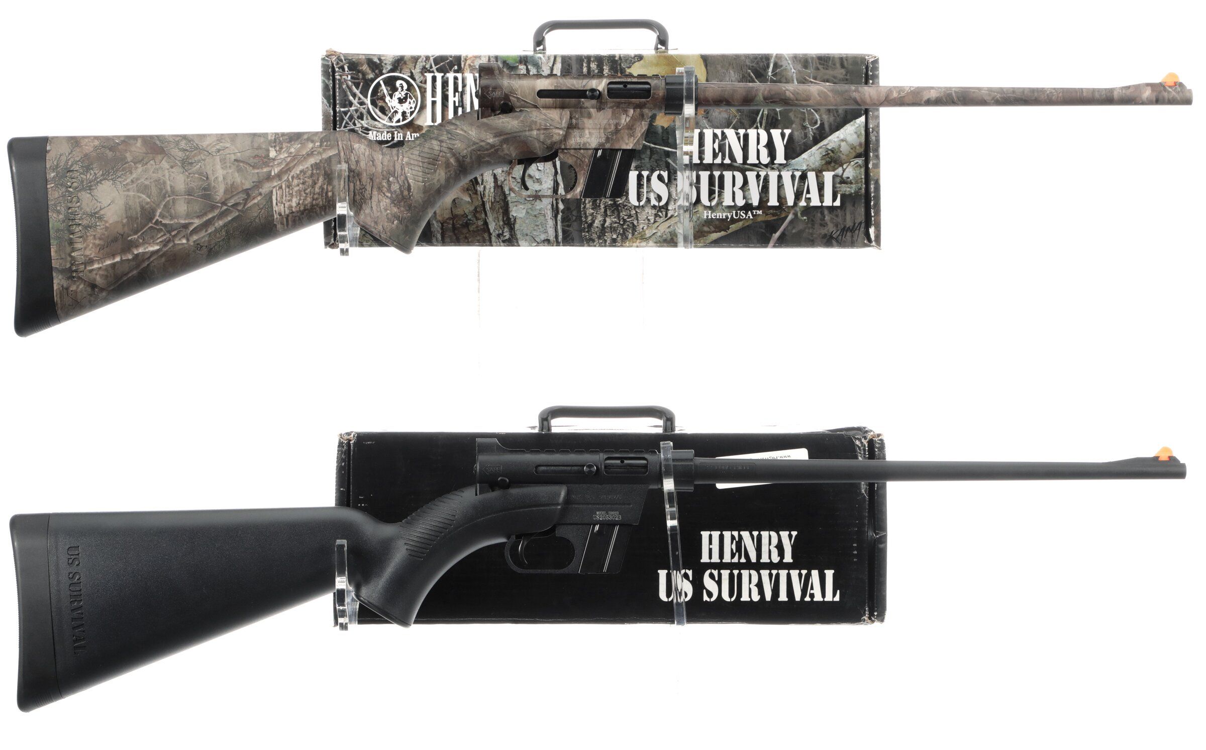 Two Henry U.S. Survival Rifles with Boxes | Rock Island Auction