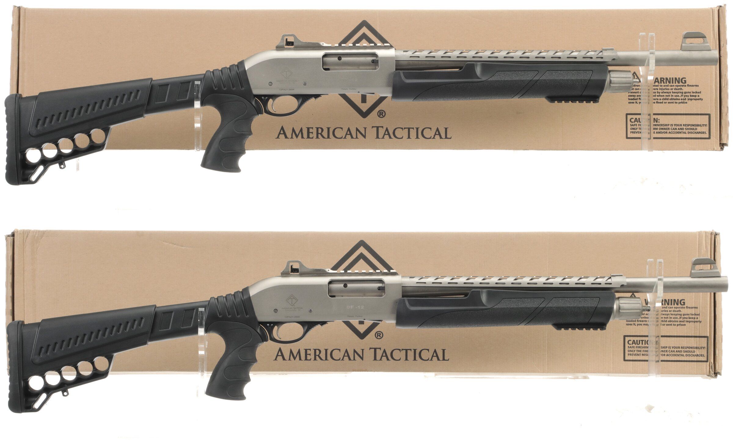 Two American Tactical DF-12 Slide Action Shotguns with Boxes | Rock ...