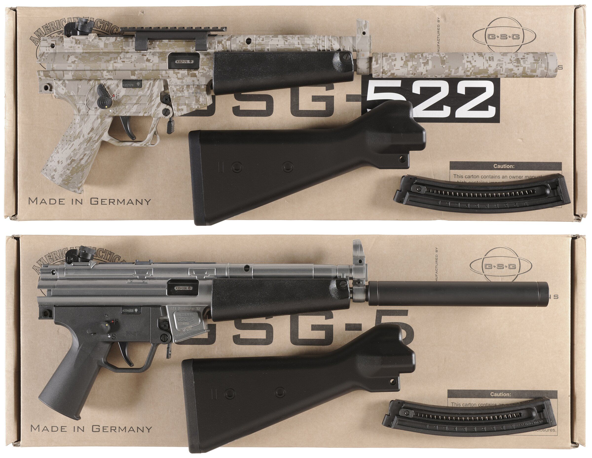 Two German Sports Group Semi-Automatic Rifles with Boxes | Rock Island ...