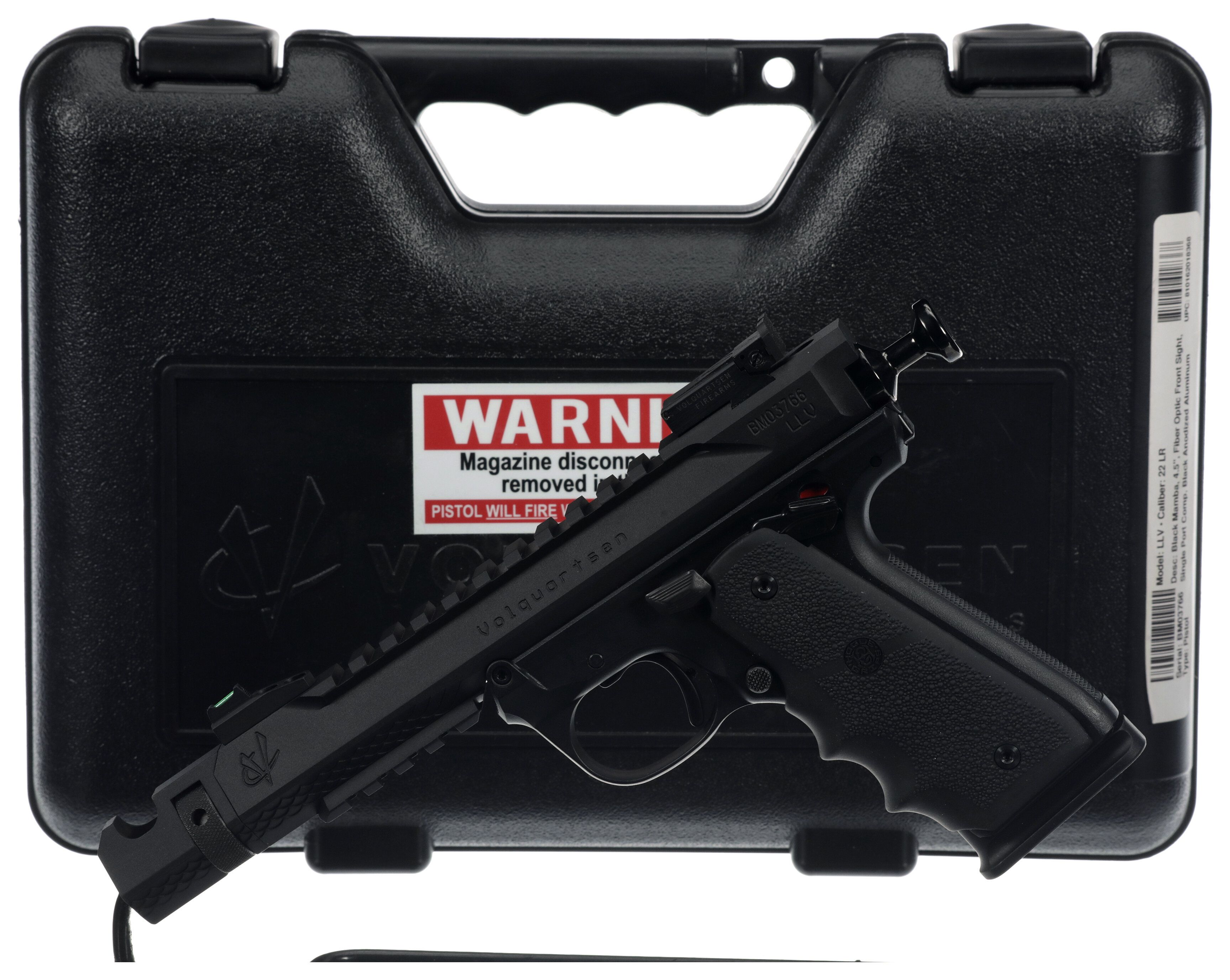 Volquartsen LLV Black Mamba Semi-Automatic Pistol with Case | Rock ...