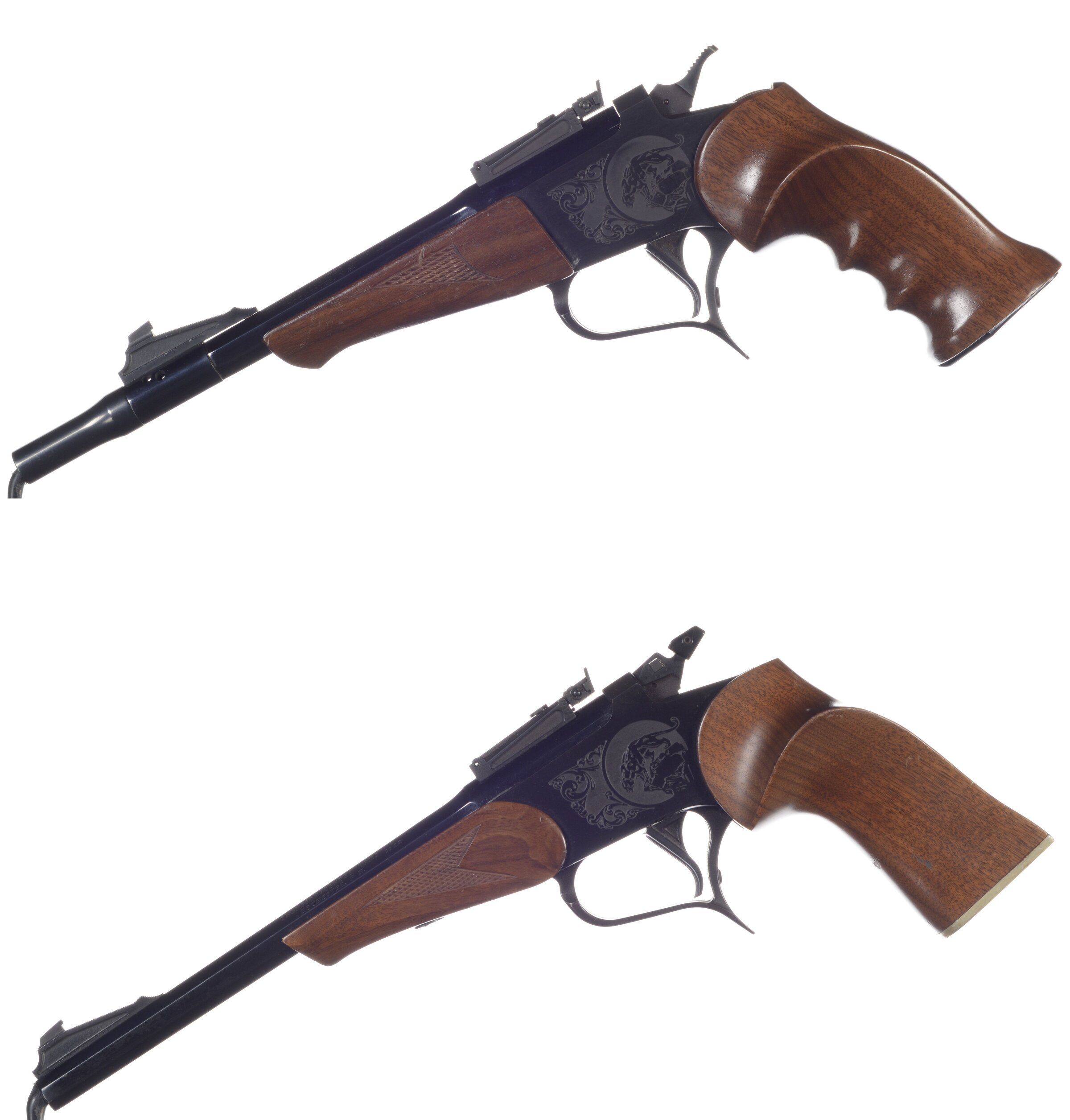 Two Thompson Center Arms Contender Single Shot Pistols | Rock Island ...