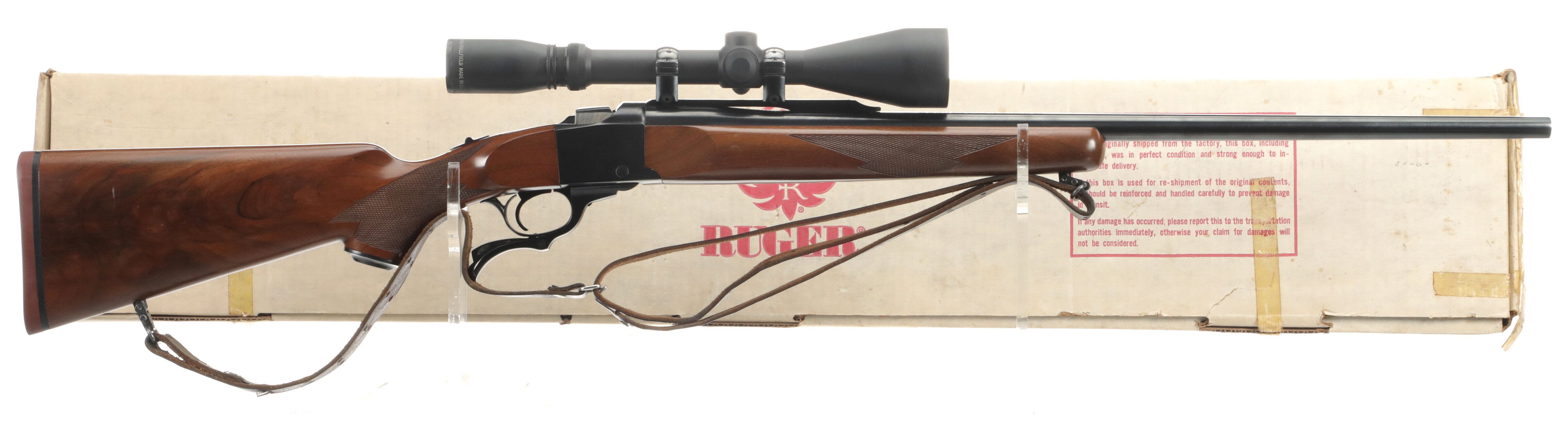 Ruger No. 1 Single Shot Rifle with Scope and Box | Rock Island Auction