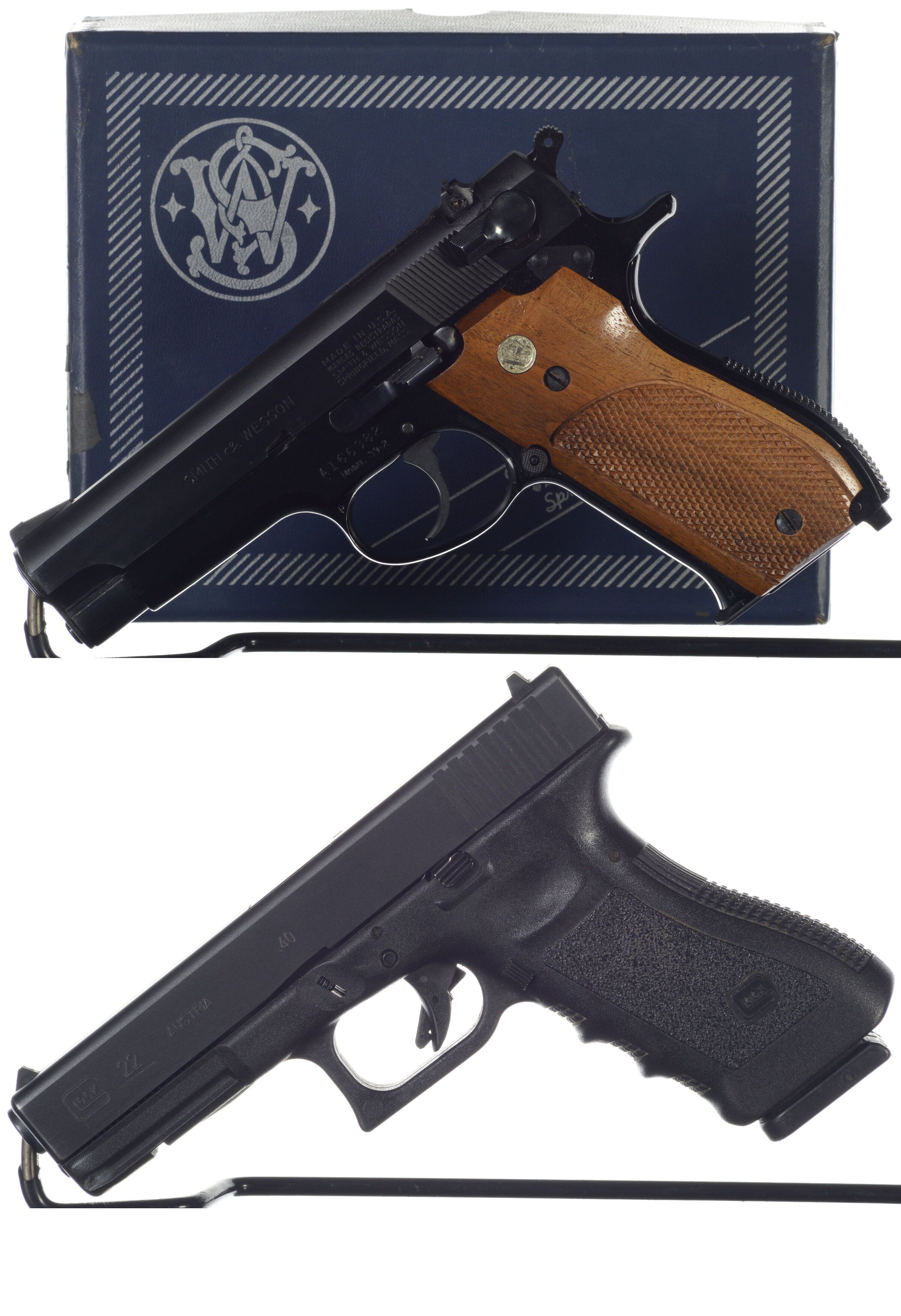 Two Semi Automatic Pistols With Boxes Rock Island Auction