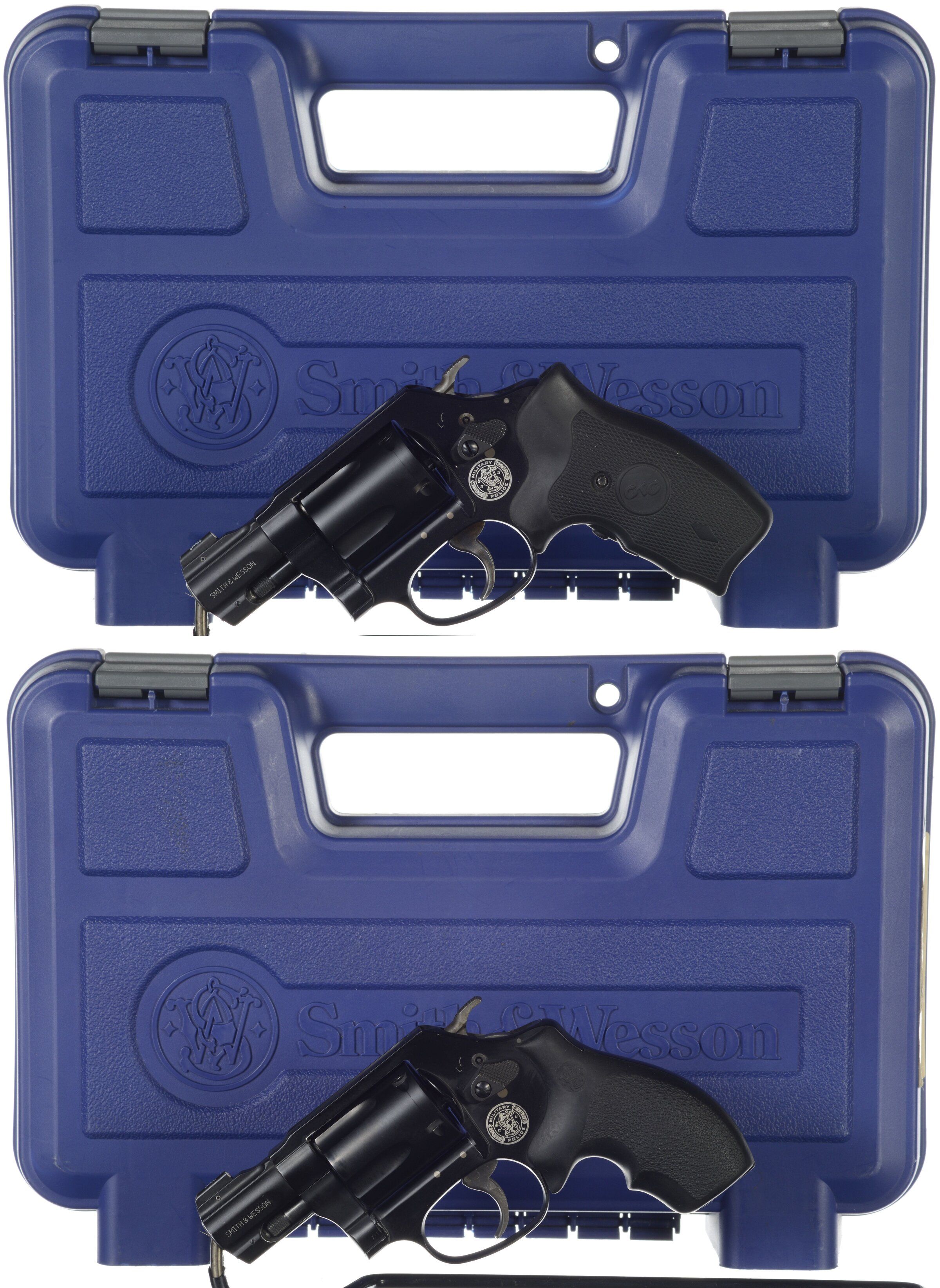Two Smith & Wesson M&P 360 Double Action Revolvers with Cases | Rock ...