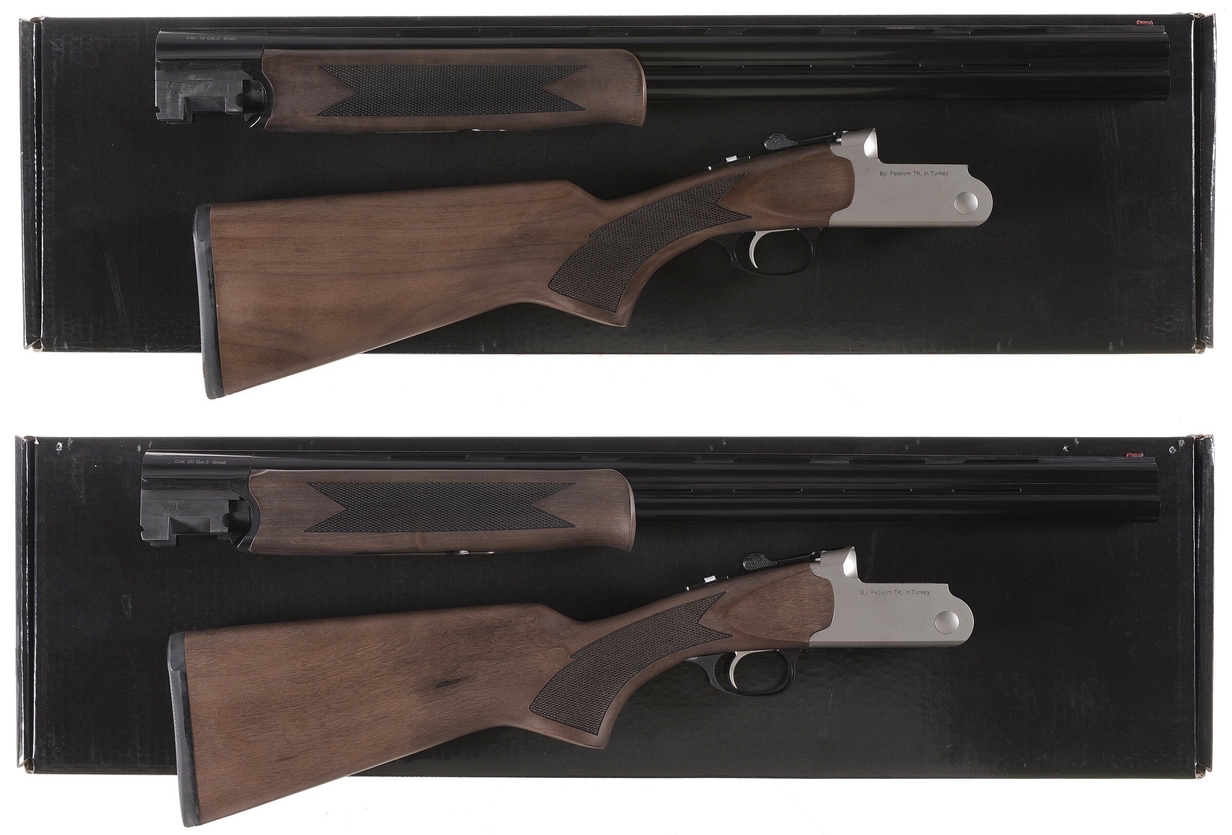 Two Berika Arms Model FTS Over/Under Shotguns with Boxes | Rock Island ...