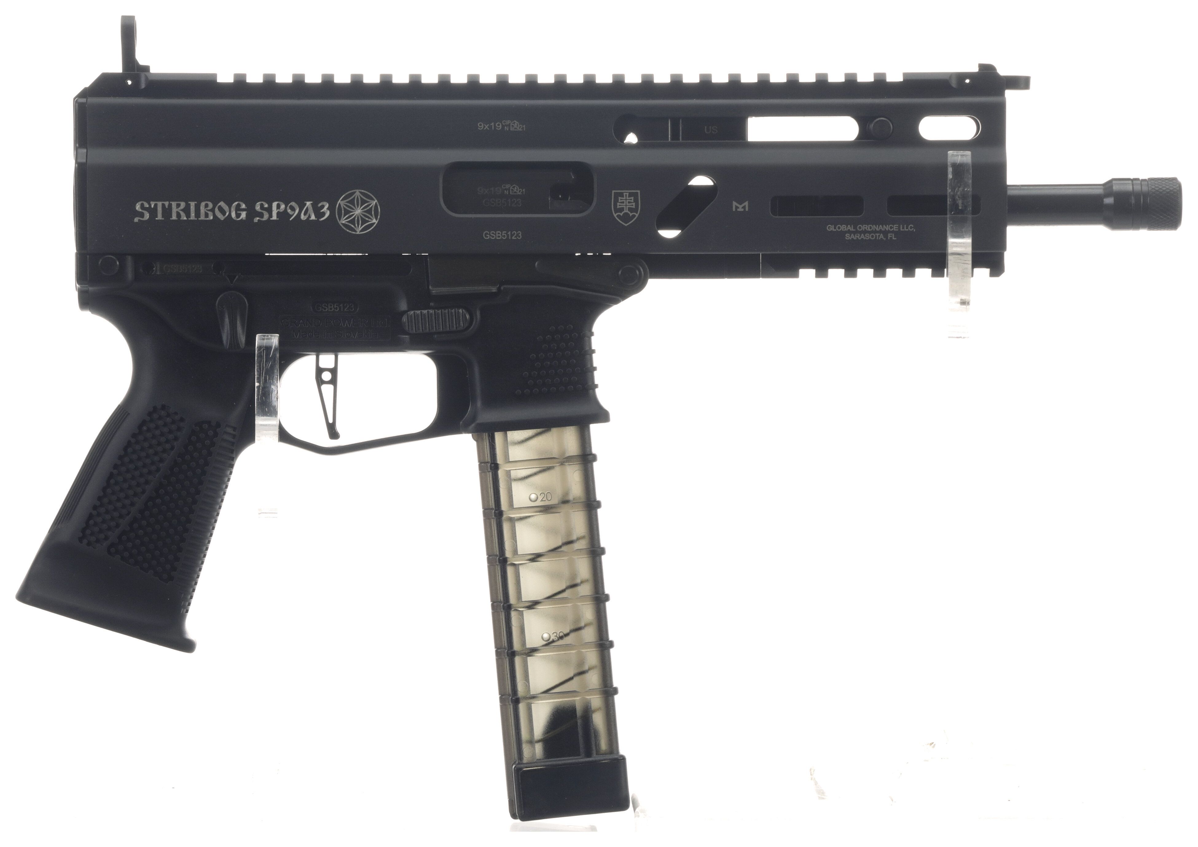 Grand Power Stribog SP9A3 Semi-Automatic Pistol with Case | Rock Island ...