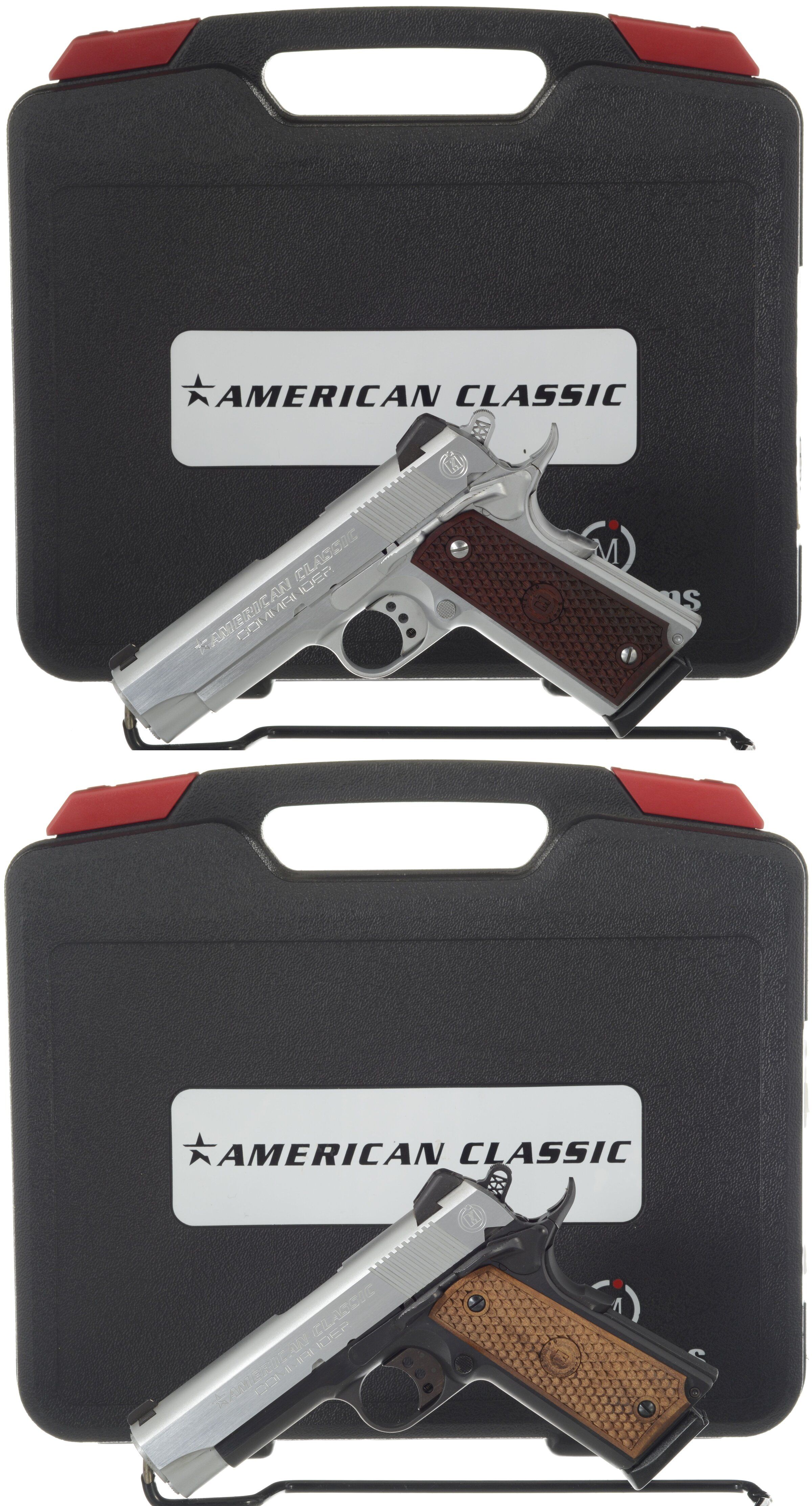 Two Metro Arms American Classic Commander Pistols with Cases | Rock ...