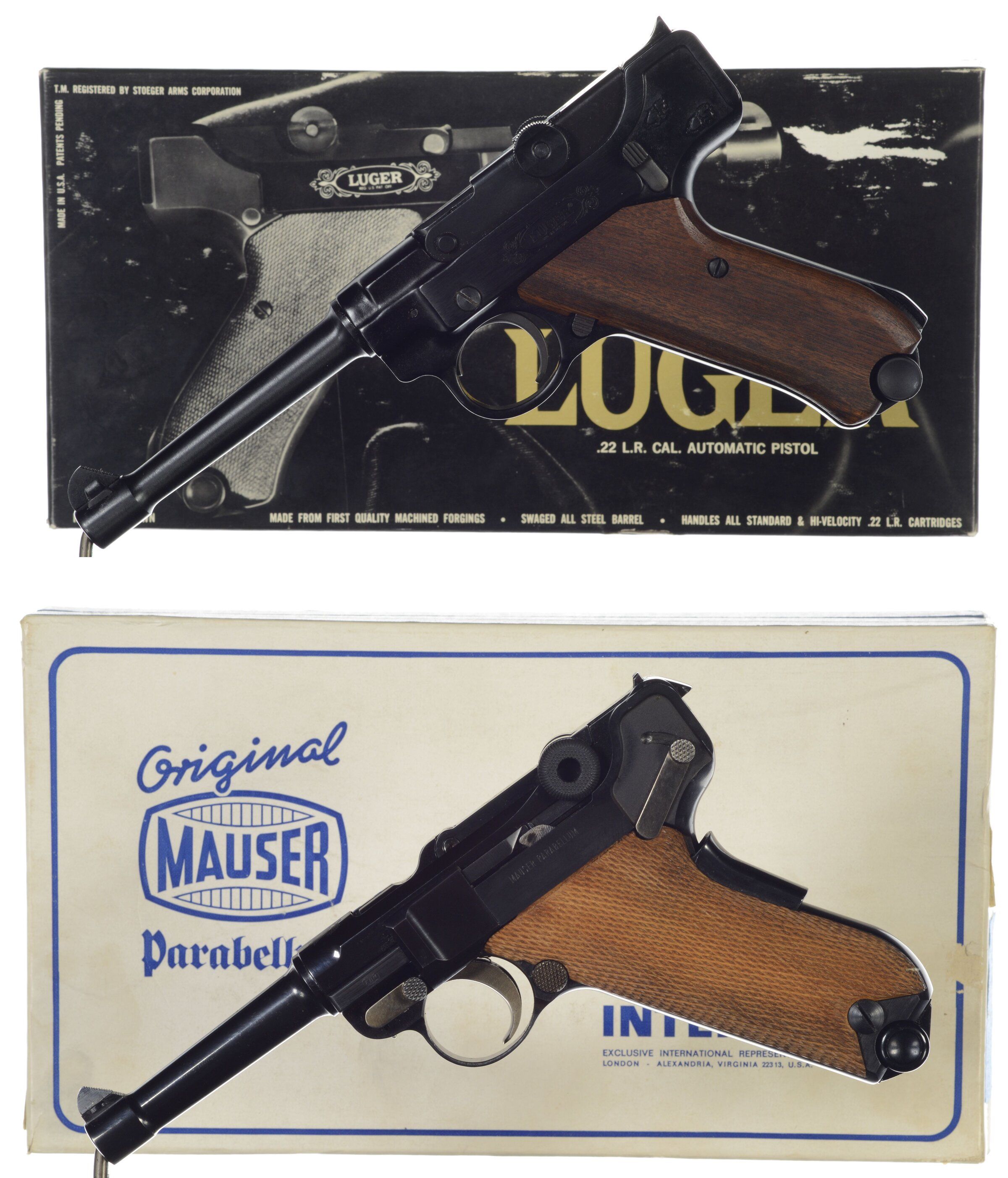 Two Semi-Automatic Luger Pistols With Boxes | Rock Island Auction