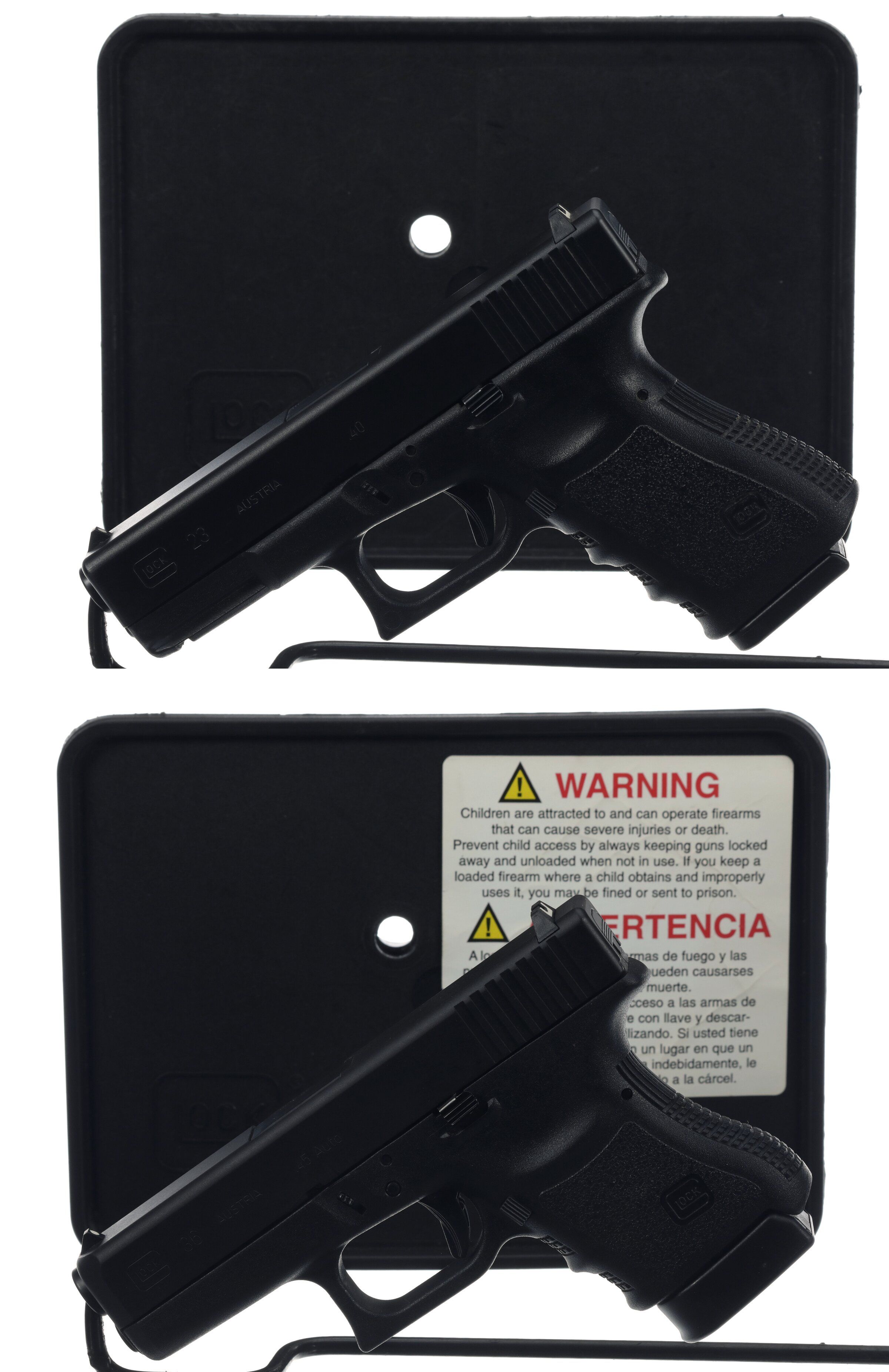Two Glock Semi-Automatic Pistols With Boxes | Rock Island Auction