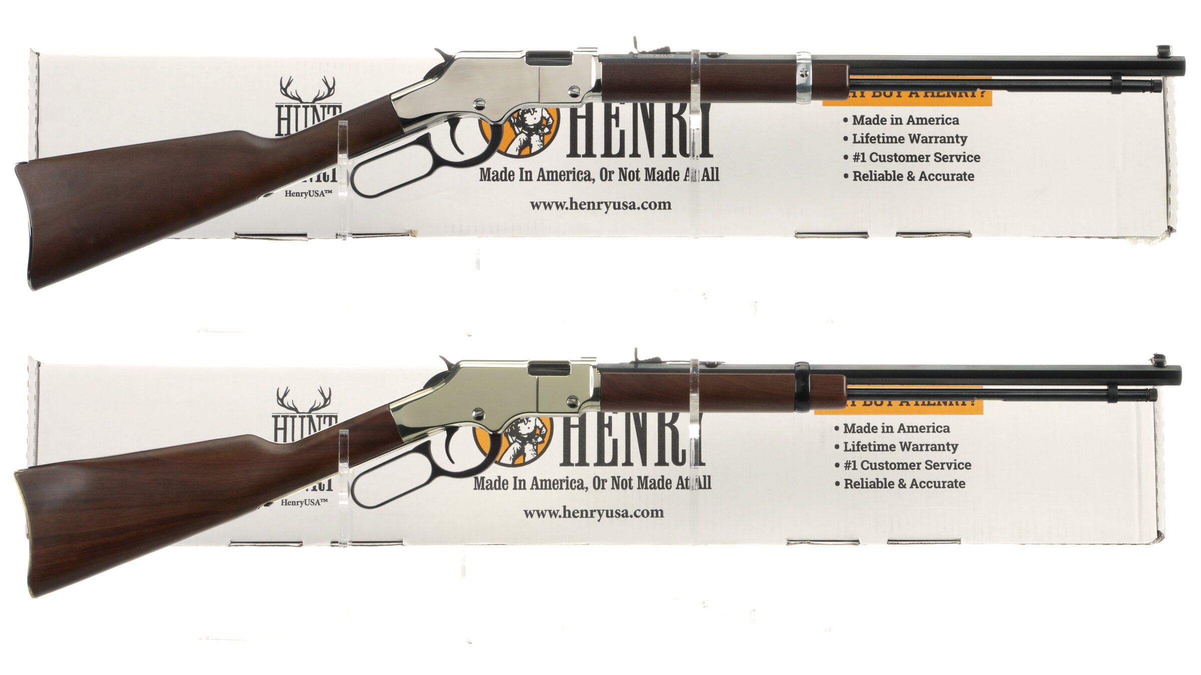 Two Henry Repeating Arms Golden Boy Rifles with Boxes | Rock Island Auction