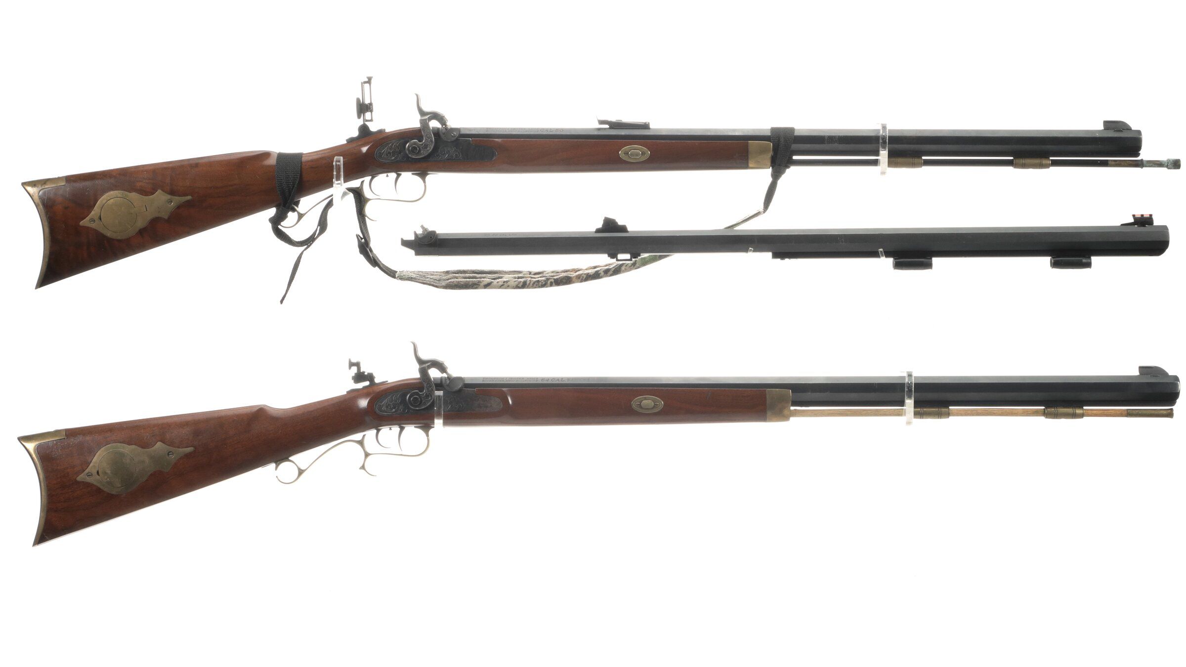 Two Thompson Center Arms Hawken Rifles | Rock Island Auction