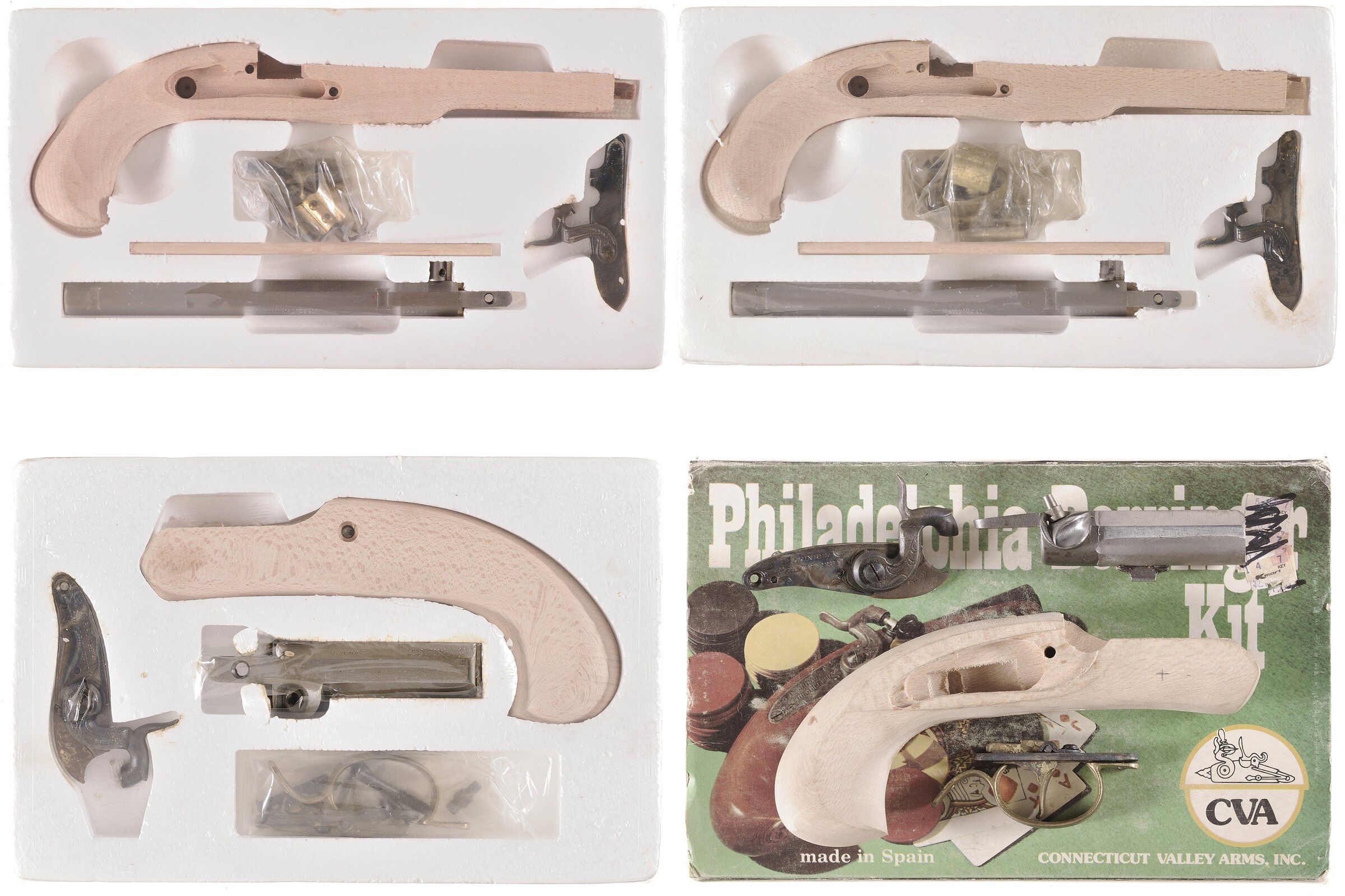 Four Connecticut Valley Arms Black Powder Gun Kits | Rock Island Auction