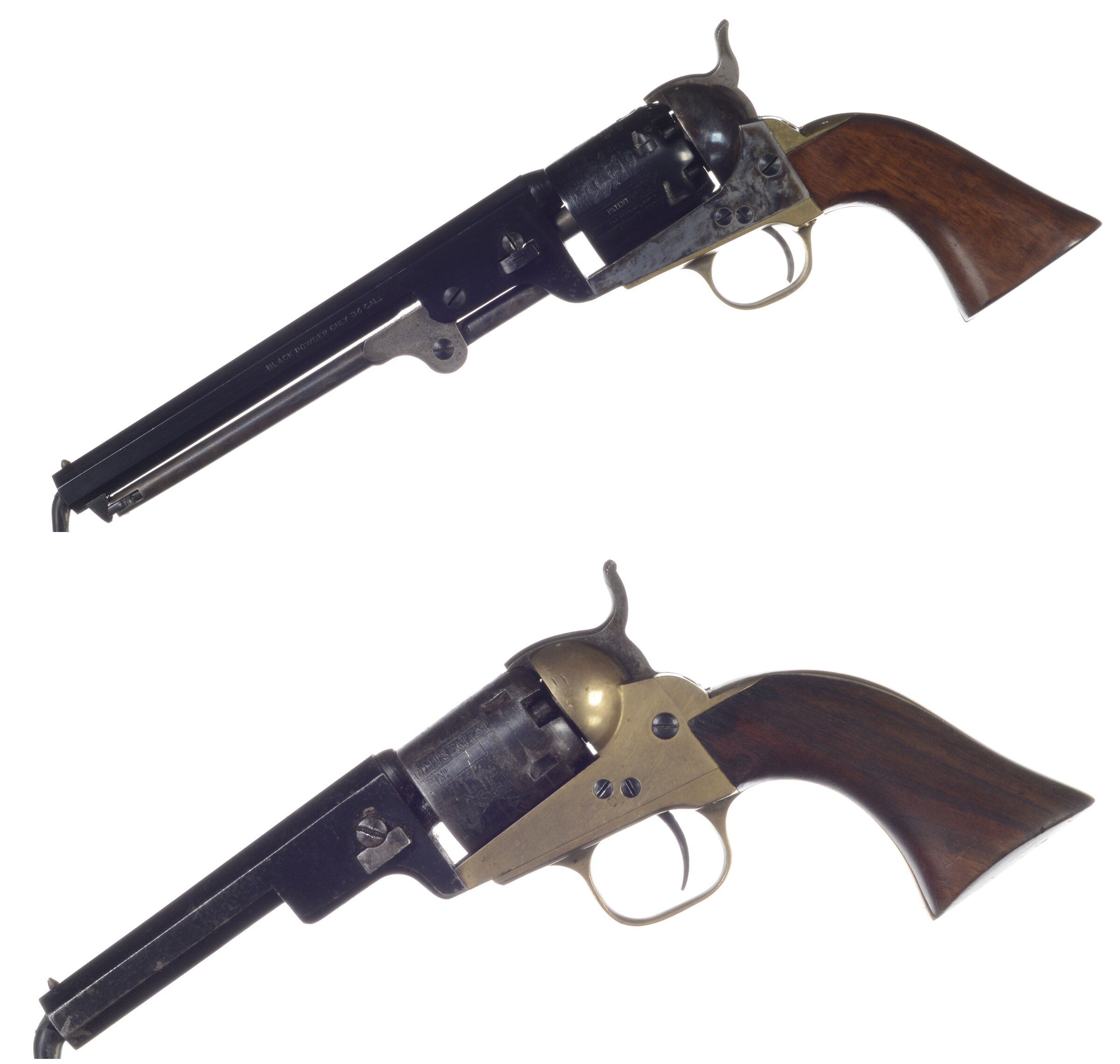 Two Reproduction Single Action Percussion Revolvers | Rock Island Auction