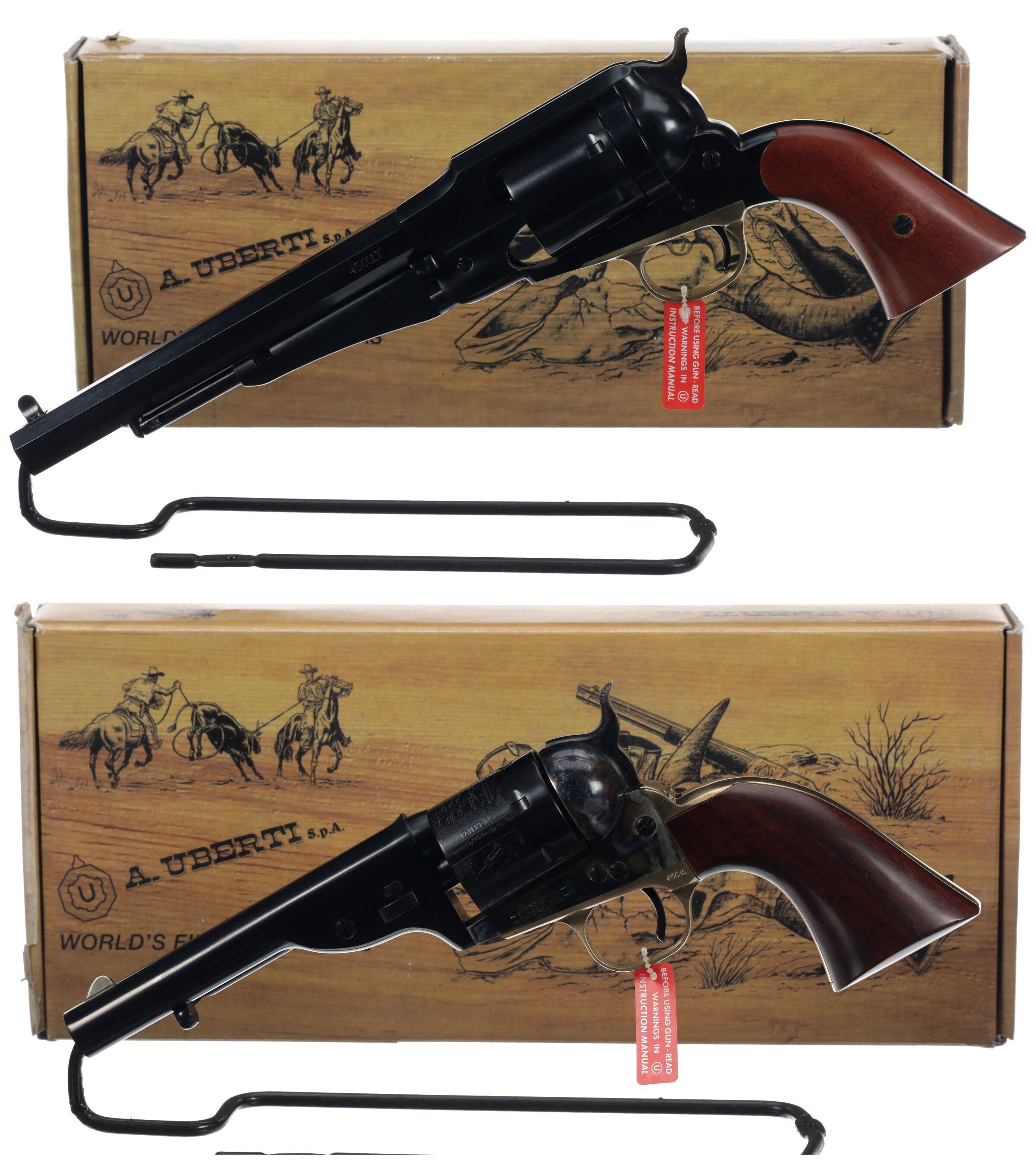 Two Uberti Single Action Revolvers with Boxes | Rock Island Auction