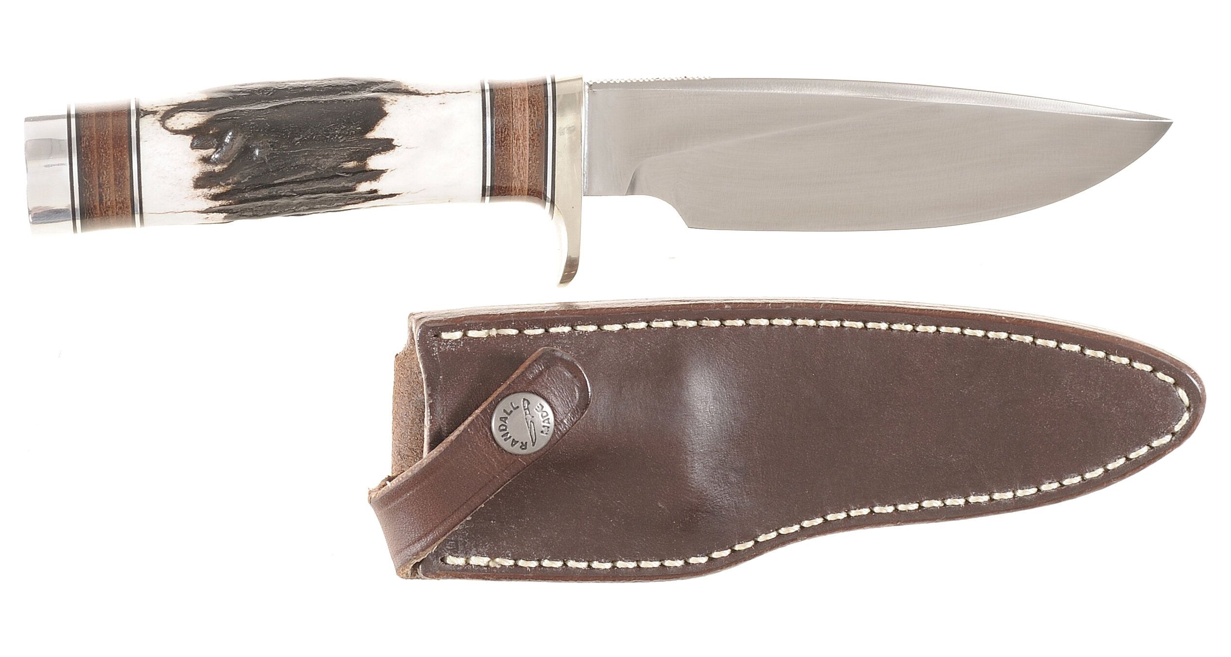 Randall Model 25 Trapper Knife with Sheath | Rock Island Auction