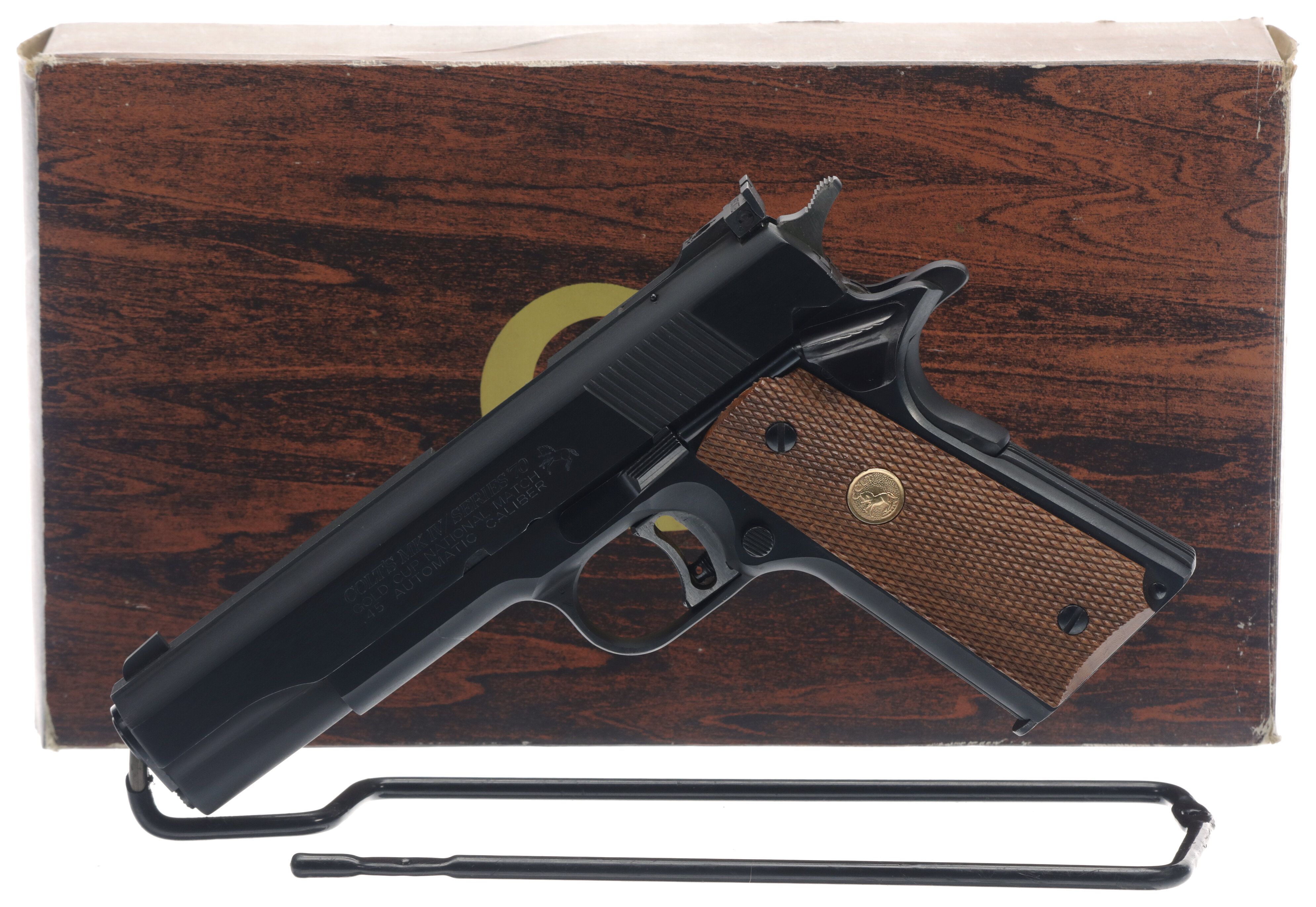 Colt MK IV Series 70 Gold Cup National Match Pistol with Box | Rock Island Auction