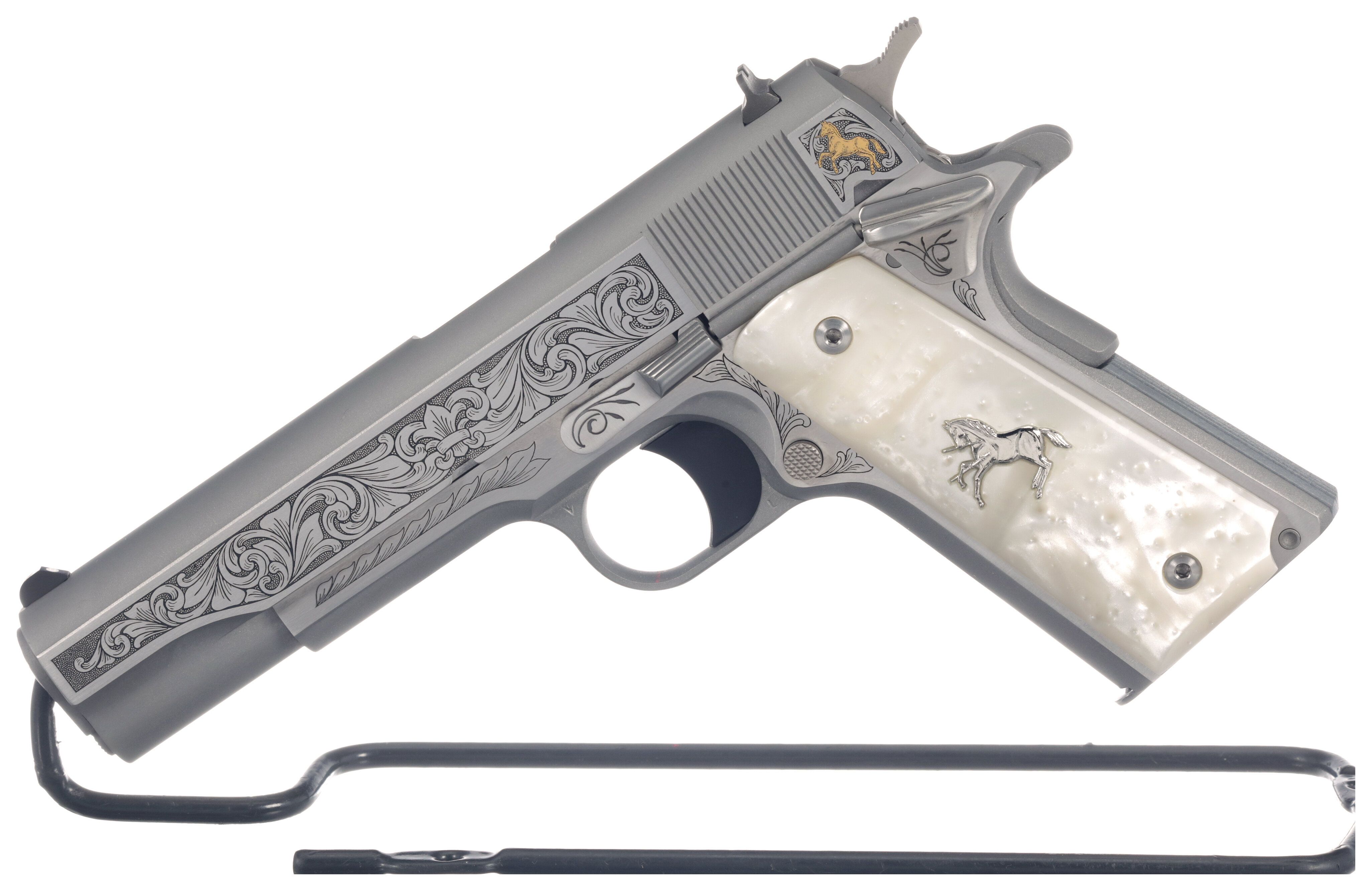Colt/Talo Engraver Series Brian Powley Government Model Pistol | Rock ...