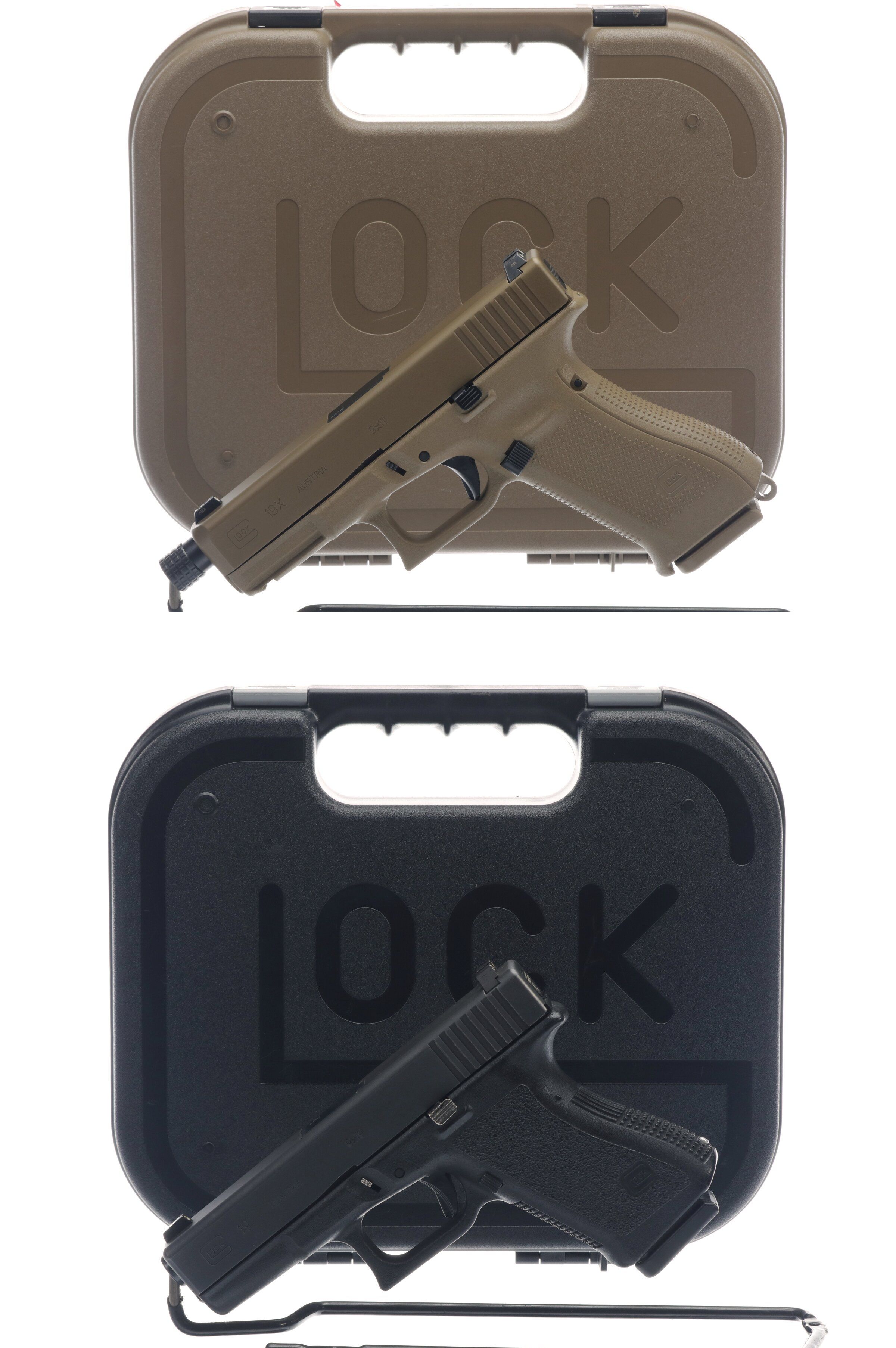 Two Glock Model 19 Semi-Automatic Pistols with Cases | Rock Island Auction