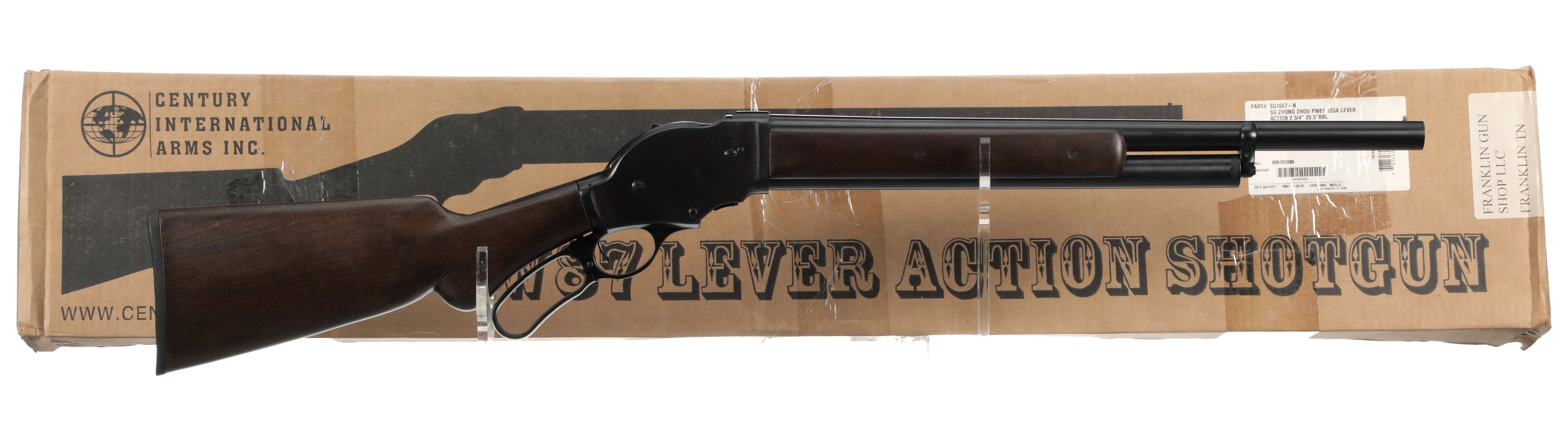 Century Arms Model PW87 Lever Action Shotgun with Box | Rock Island Auction