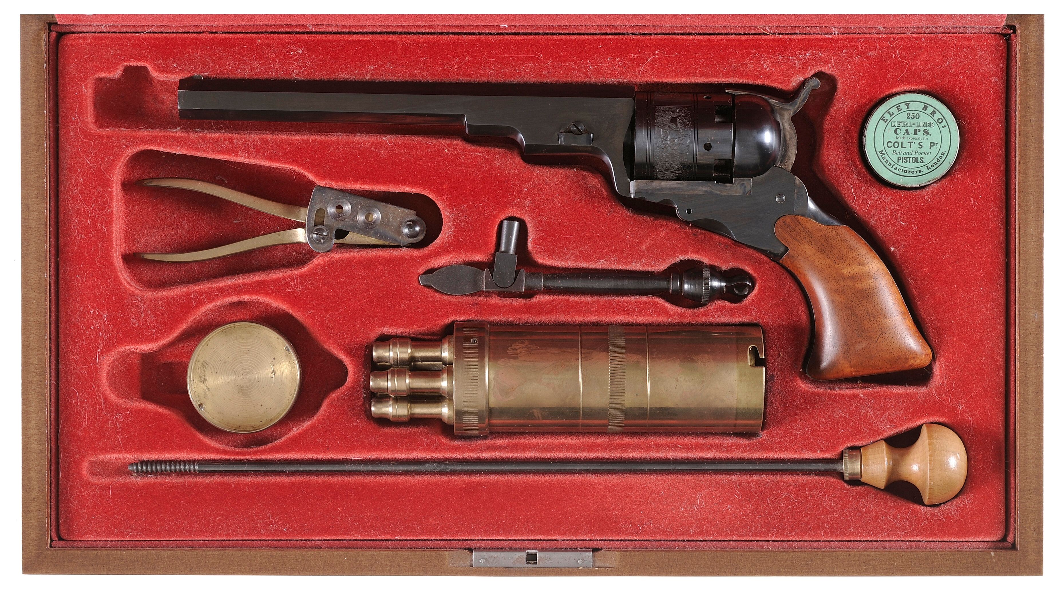 Uberti Paterson Percussion Revolver with Case | Rock Island Auction