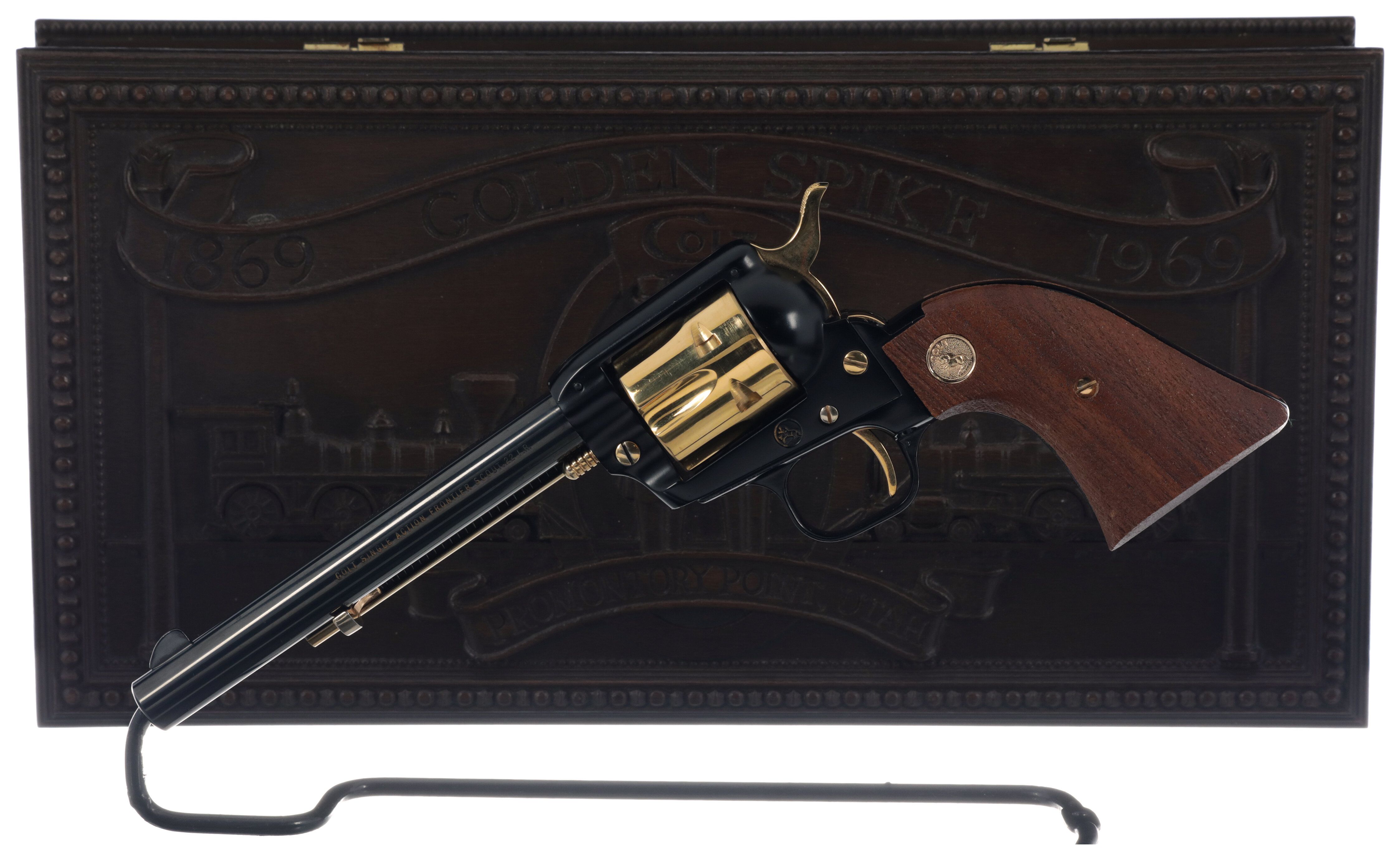 Colt Frontier Scout Golden Spike Commemorative Revolver | Rock Island ...