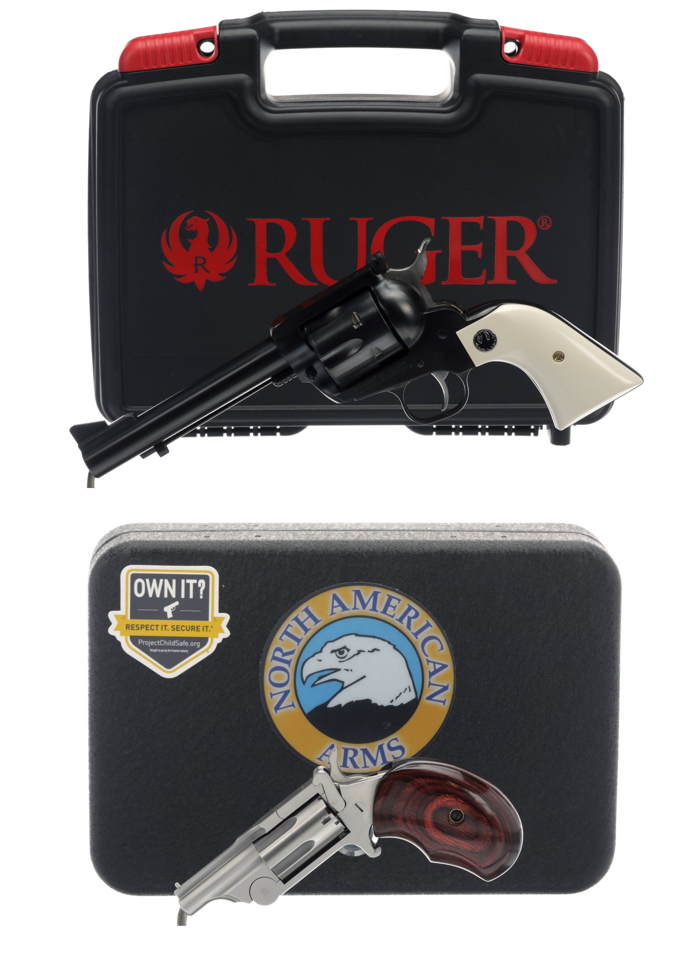 Two Single Action Revolvers with Boxes | Rock Island Auction