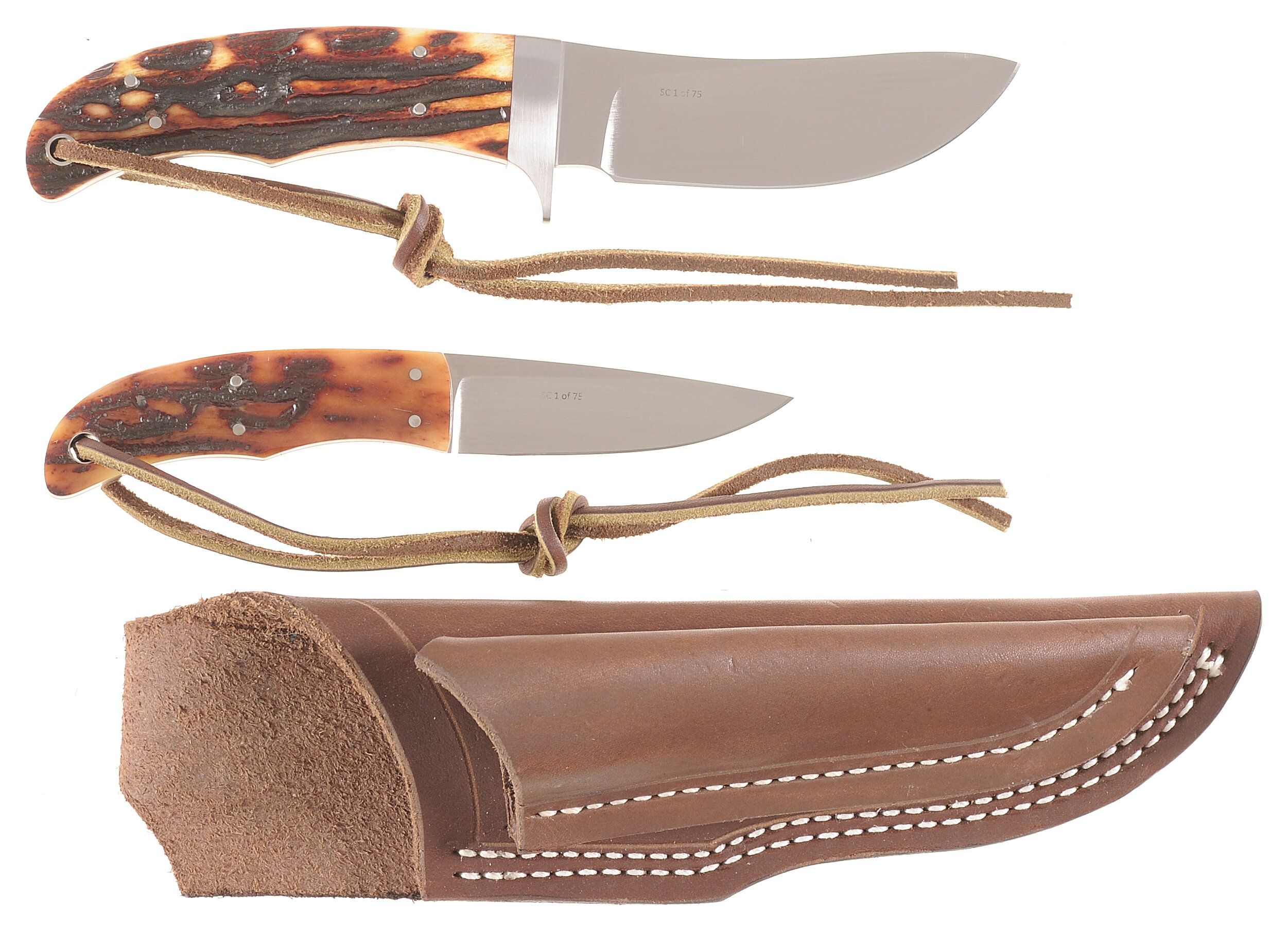 Ralph Smith Skinning Set with Sheath | Rock Island Auction