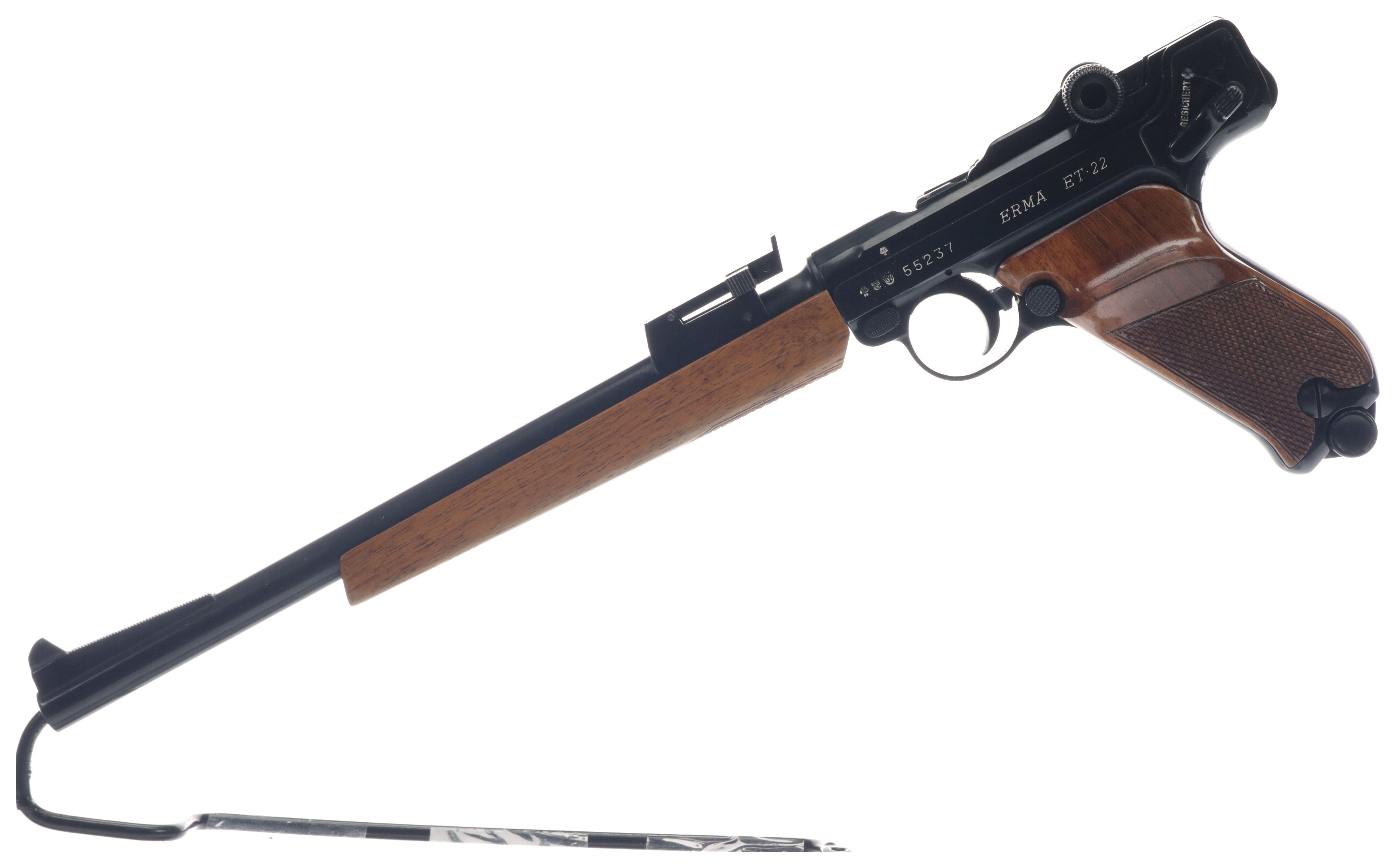 Erma Werke Model ET-22 Navy Luger Semi-Automatic Pistol | Rock Island ...