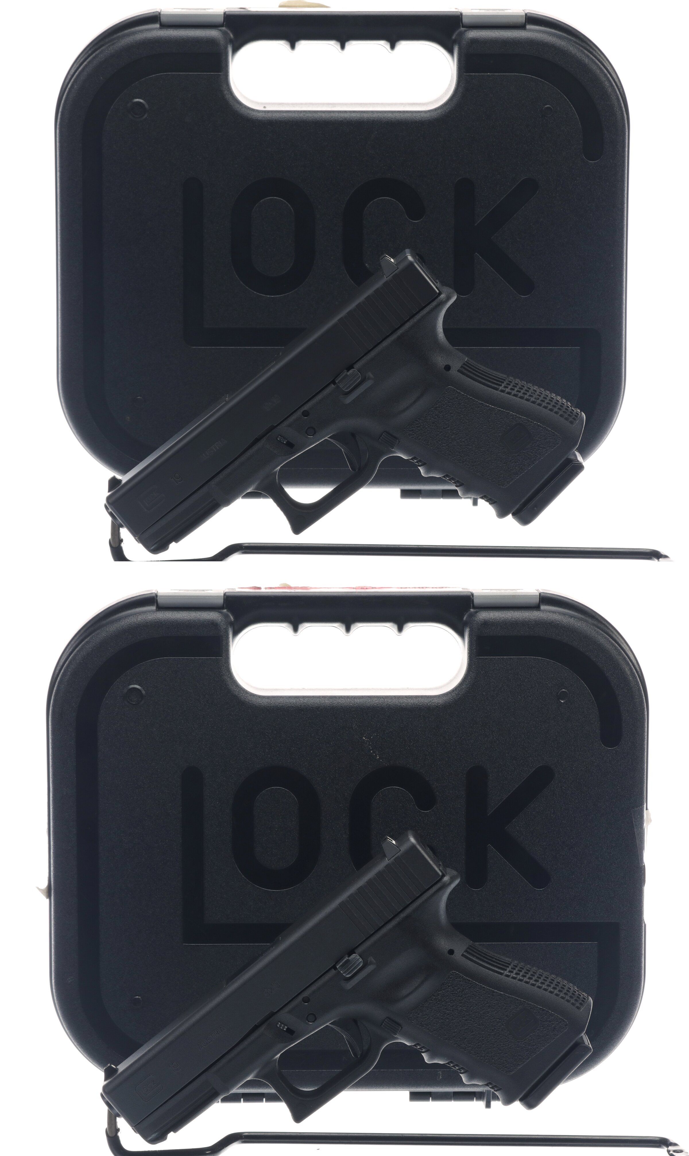 Two Glock Model 19 Semi-Automatic Pistols with Cases | Rock Island Auction