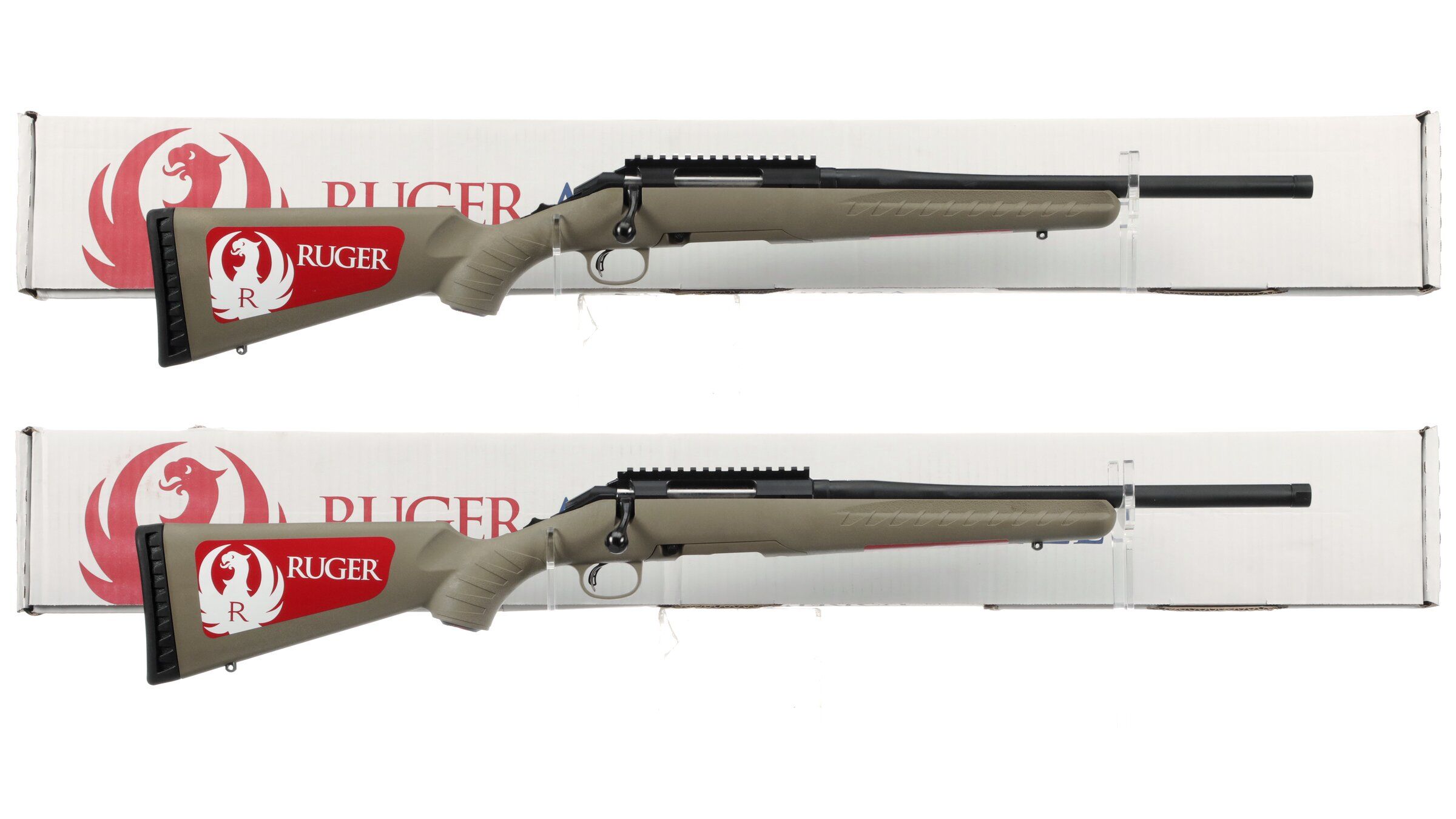 Two Ruger American Ranch Bolt Action Rifles with Boxes | Rock Island ...
