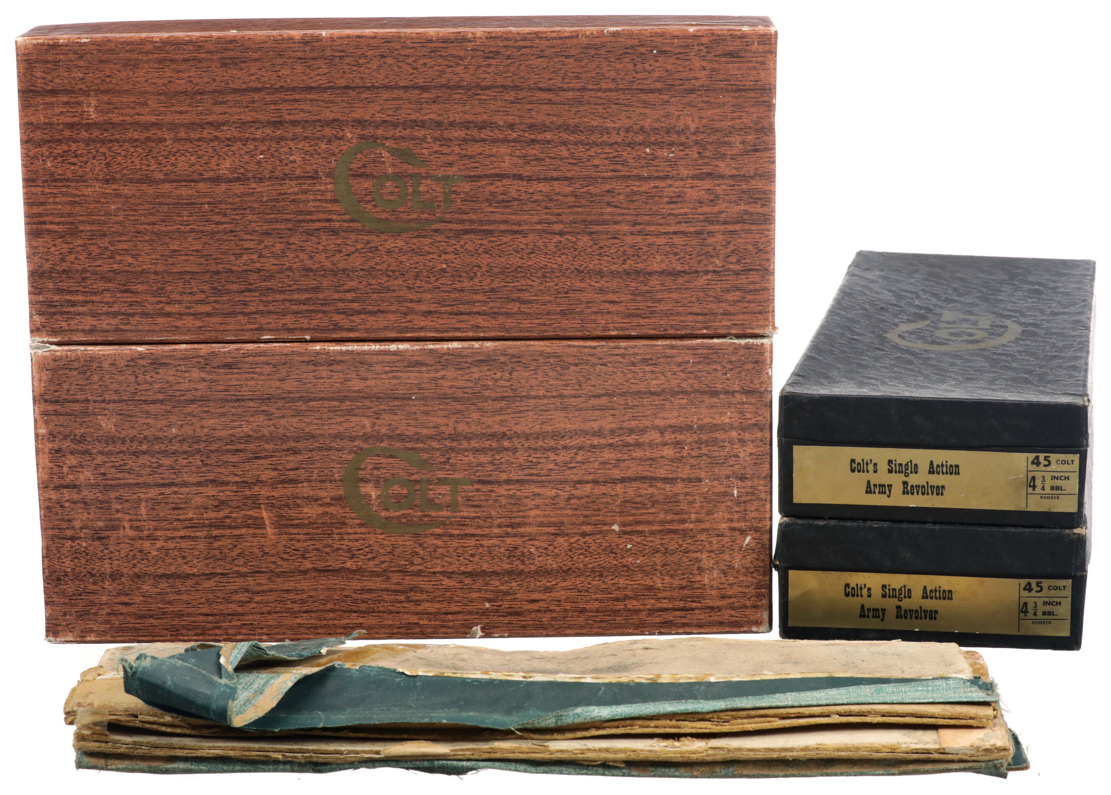 Five Colt Revolver Boxes | Rock Island Auction