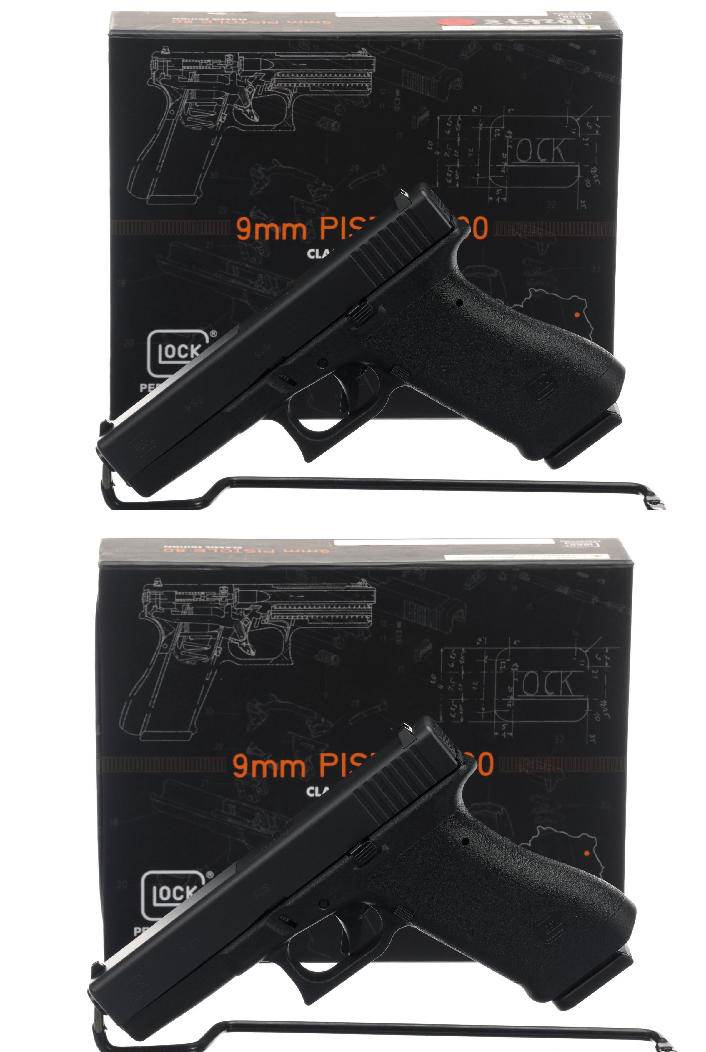 Two Consecutive Glock Model P80 Classic Edition Pistols | Rock Island ...