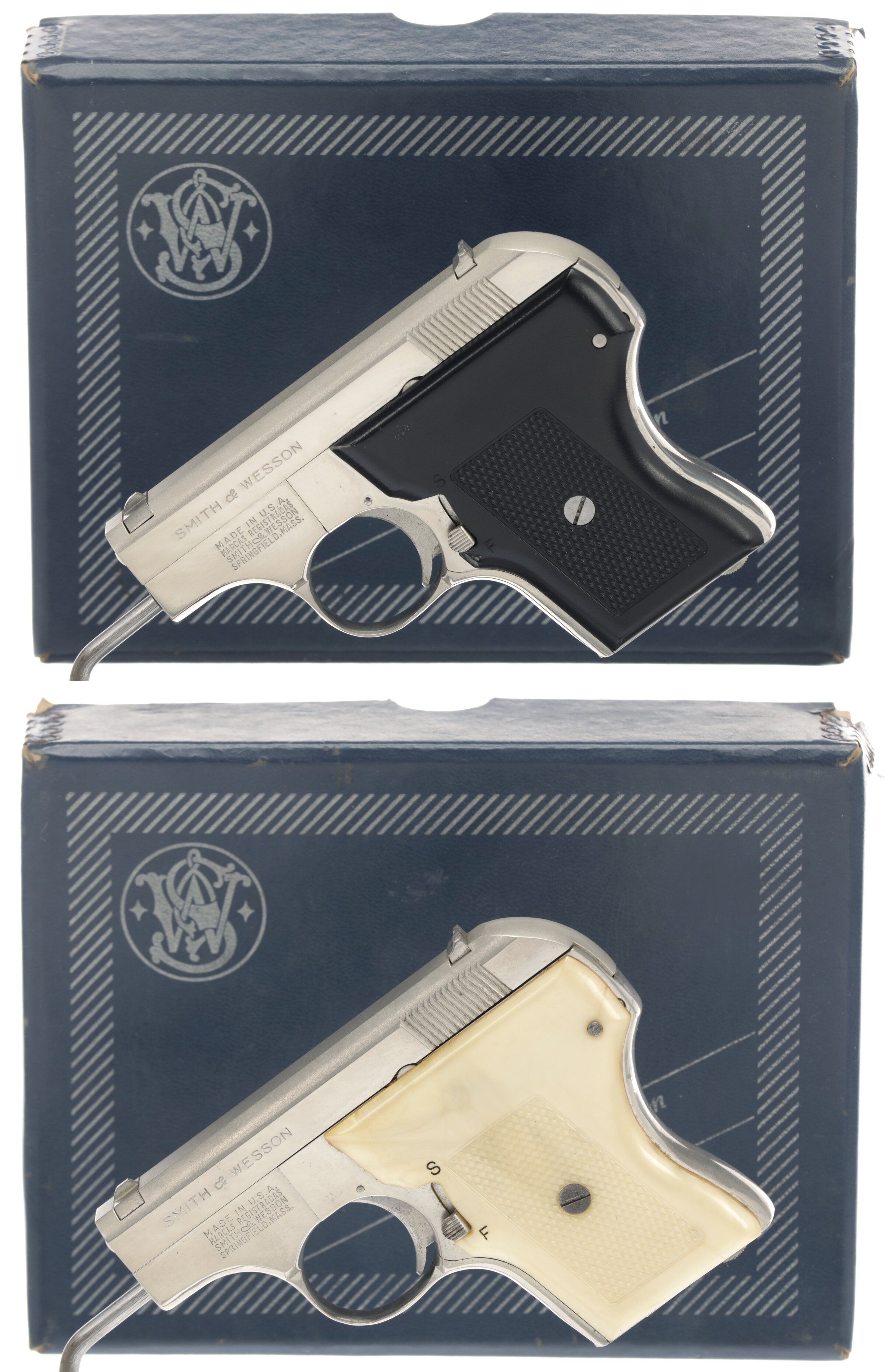 Two Smith & Wesson Model 61-2 Semi-Automatic Pistols with Boxes | Rock ...