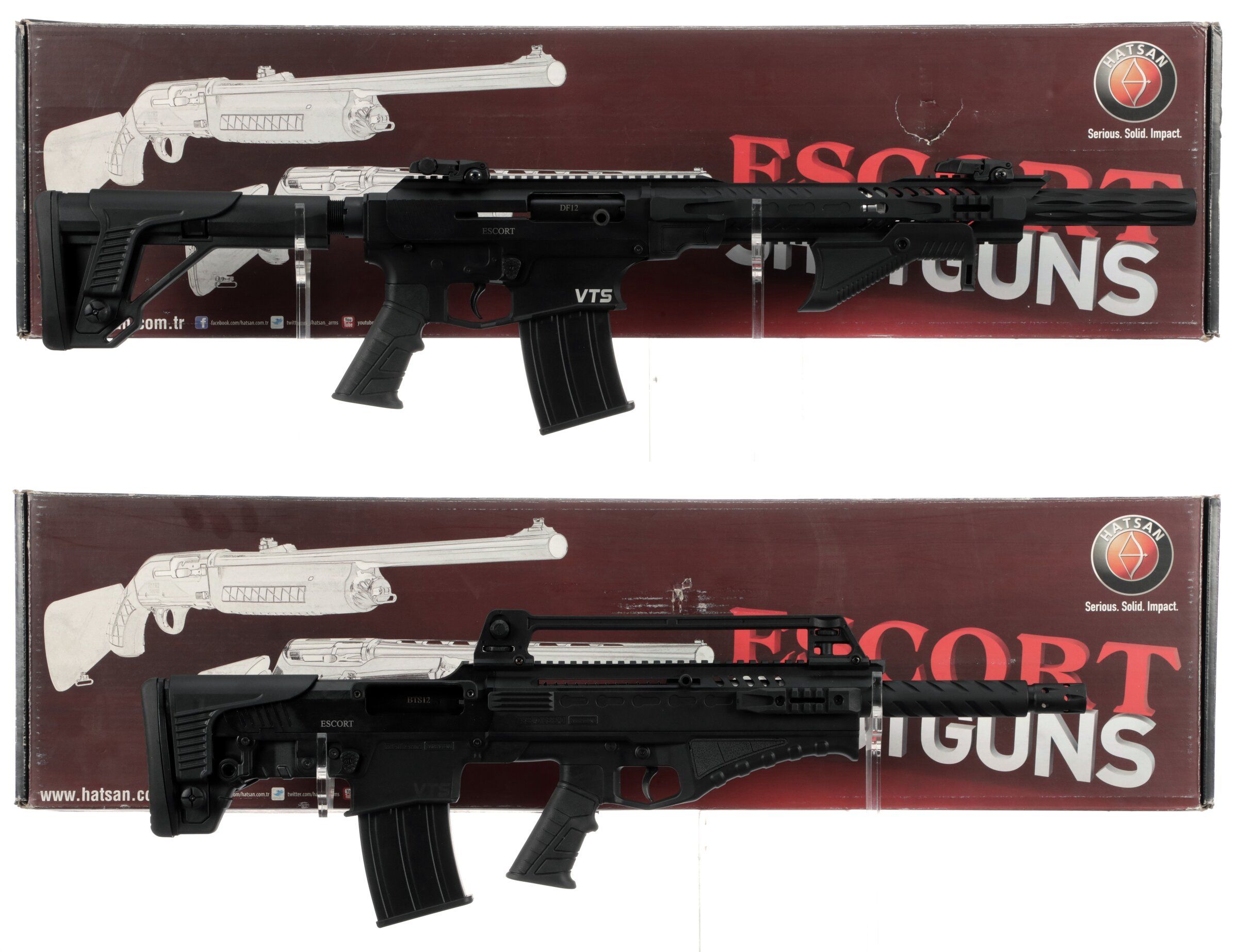 Two Hatsan Semi Automatic Shotguns With Boxes Rock Island Auction