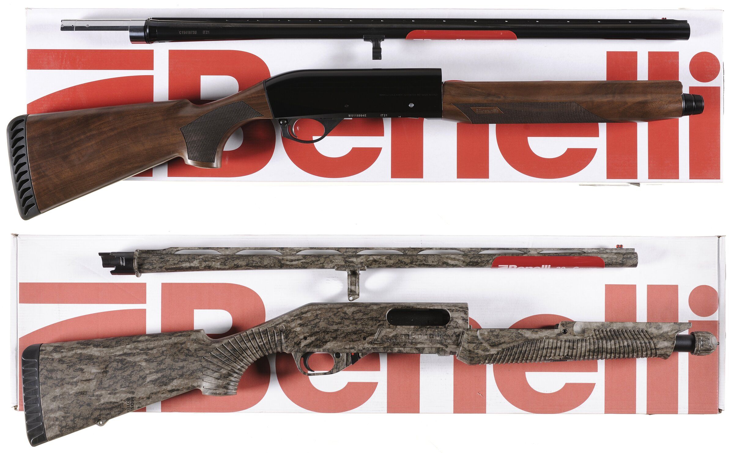 Two Benelli Shotguns with Boxes | Rock Island Auction