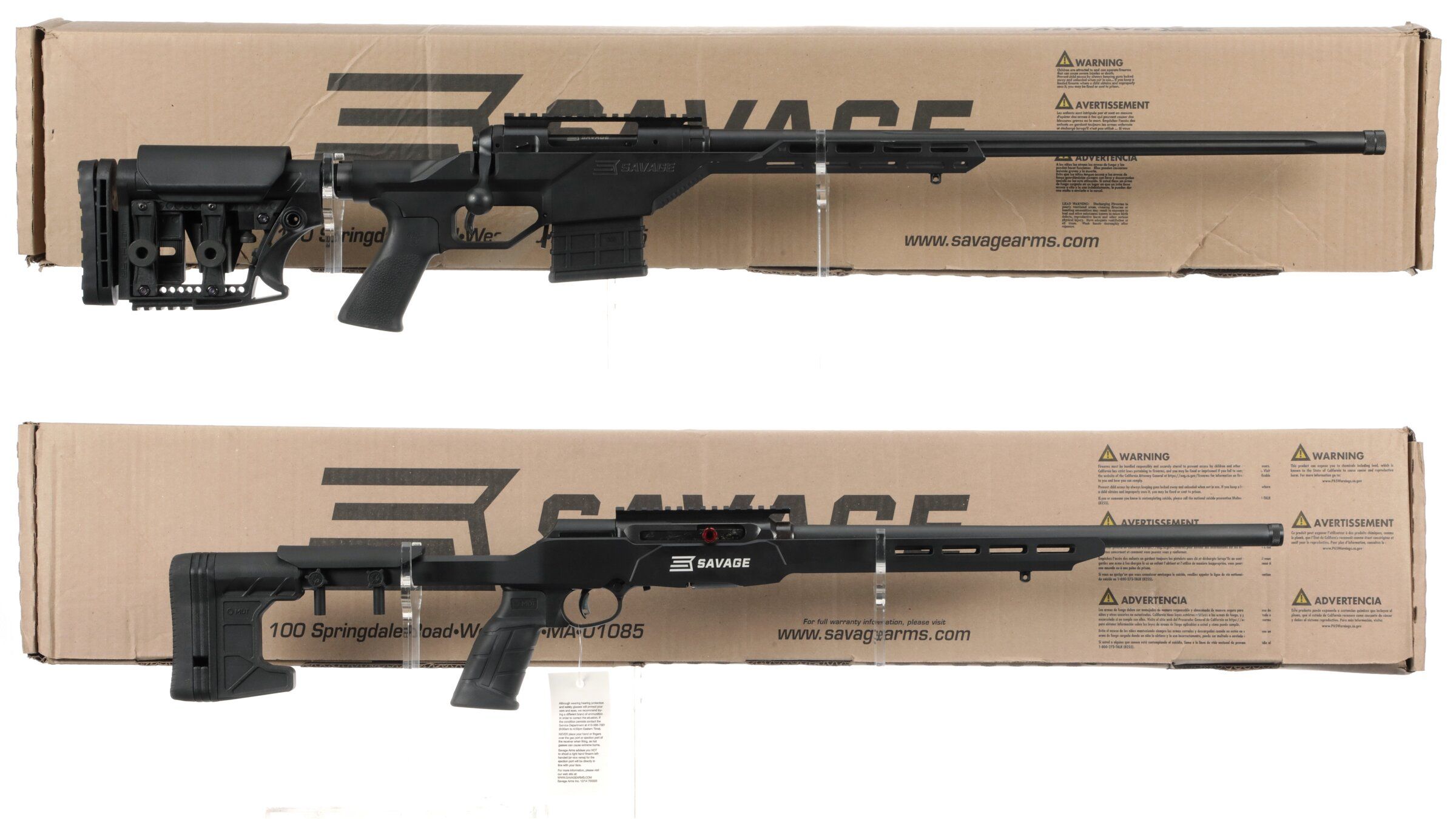 Two Savage Rifles with Boxes | Rock Island Auction