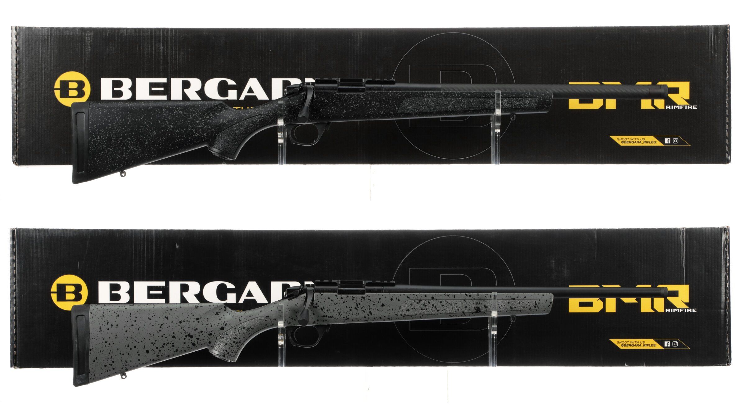 Two Bergara Micro Rimfire Bolt Action Rifles with Boxes | Rock Island ...