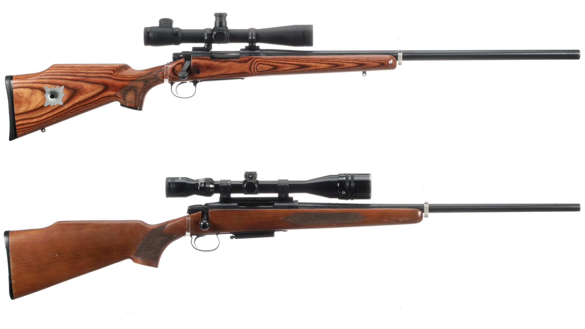 Two Remington Bolt Action Rifles with Scopes | Rock Island Auction