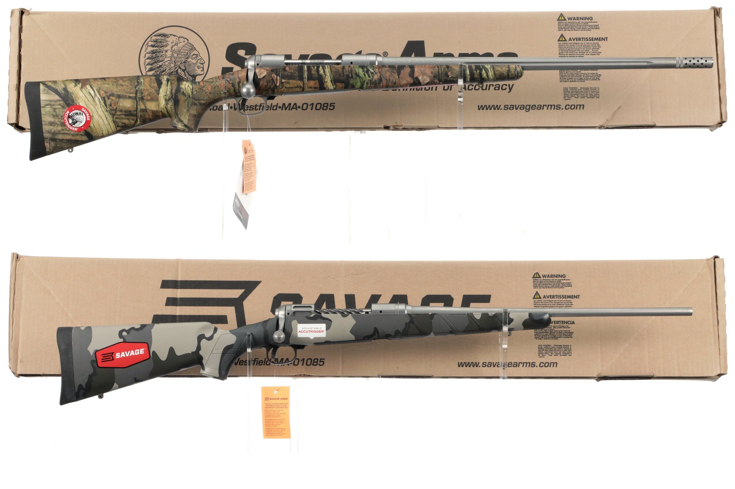 Two Savage Arms Model 116 Bolt Action Rifles with Boxes | Rock Island ...