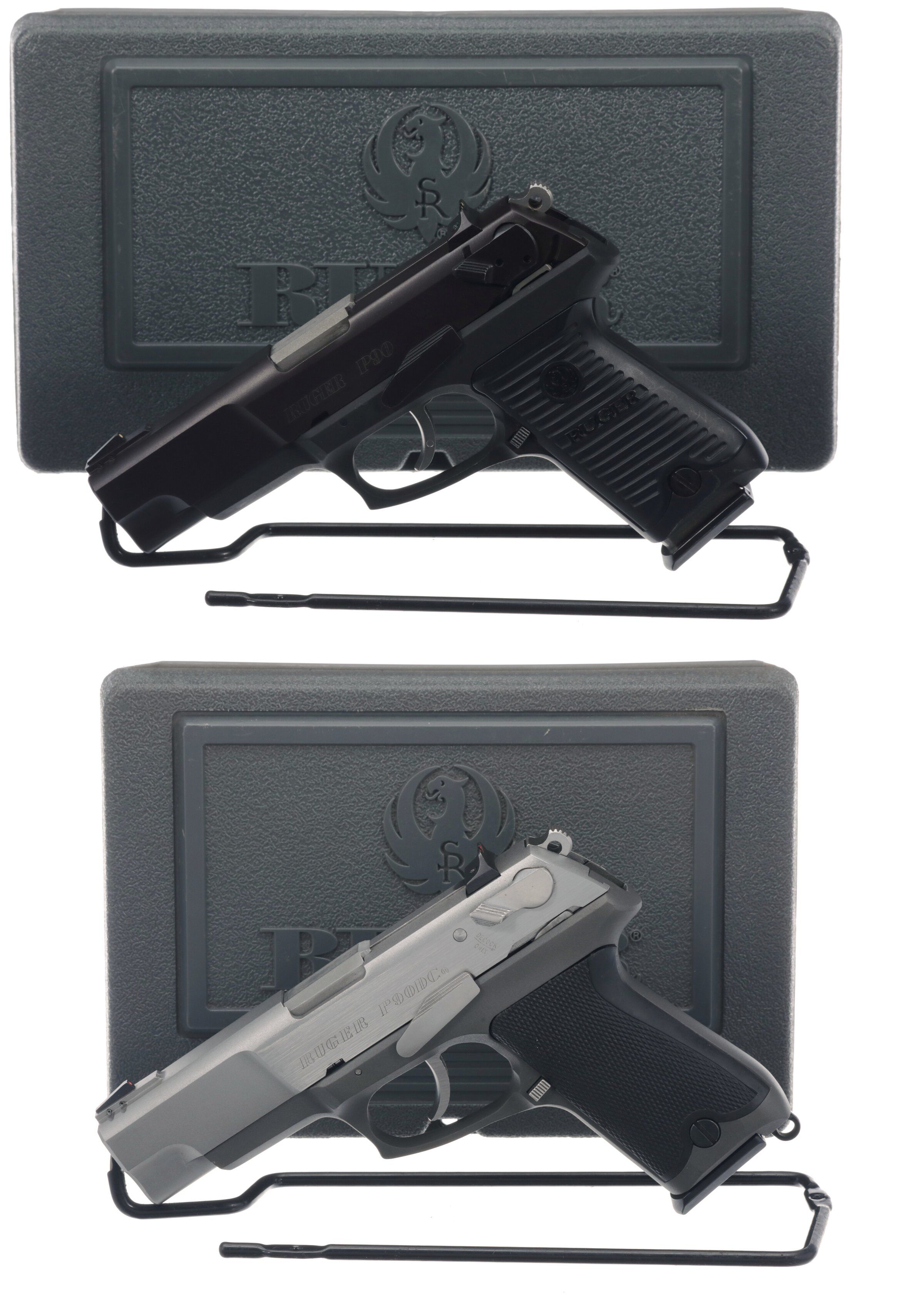 Two Ruger Model P90 Semi-Automatic Pistols with Cases | Rock Island Auction