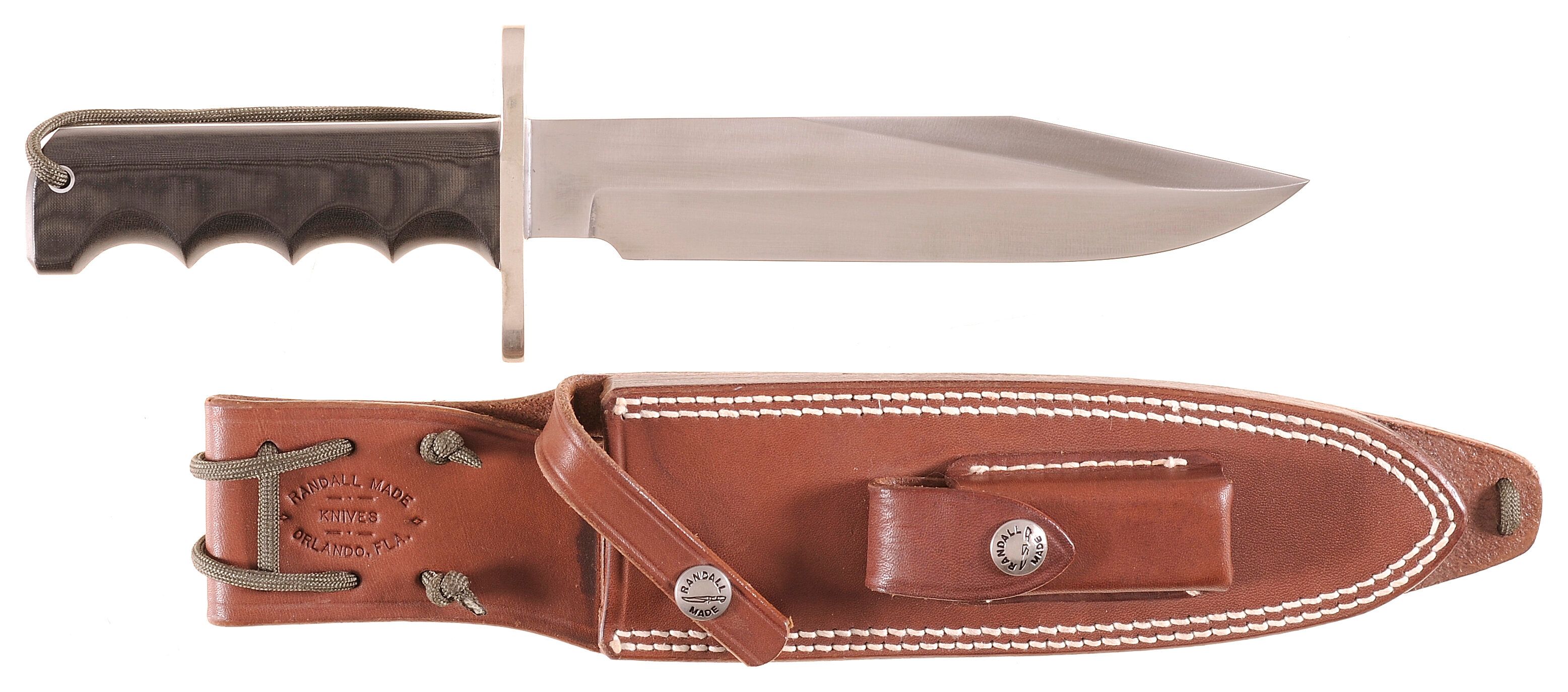 Randall Model 14 Attack Knife with Sheath | Rock Island Auction