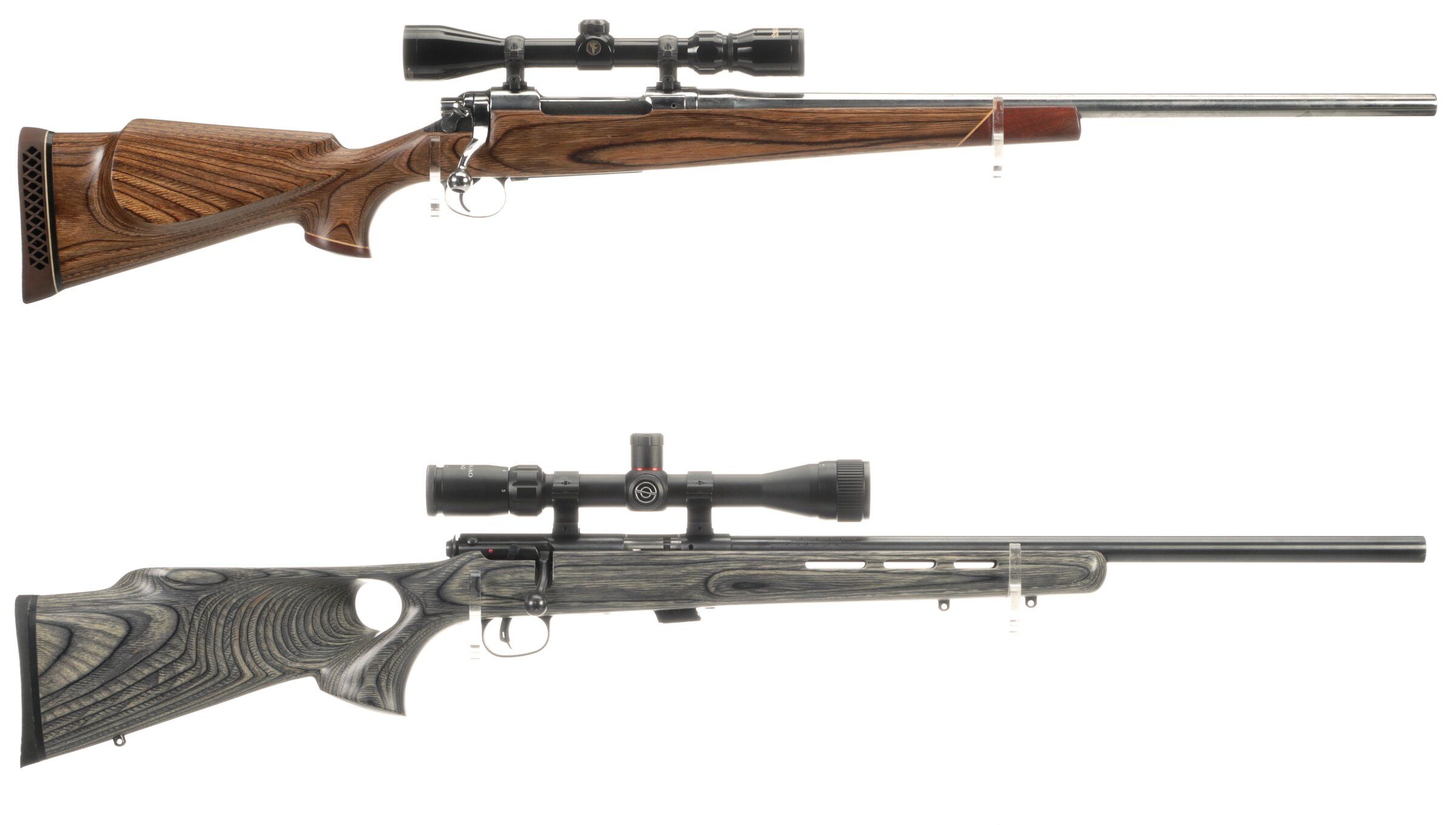 Two Bolt Action Rifles with Scopes | Rock Island Auction