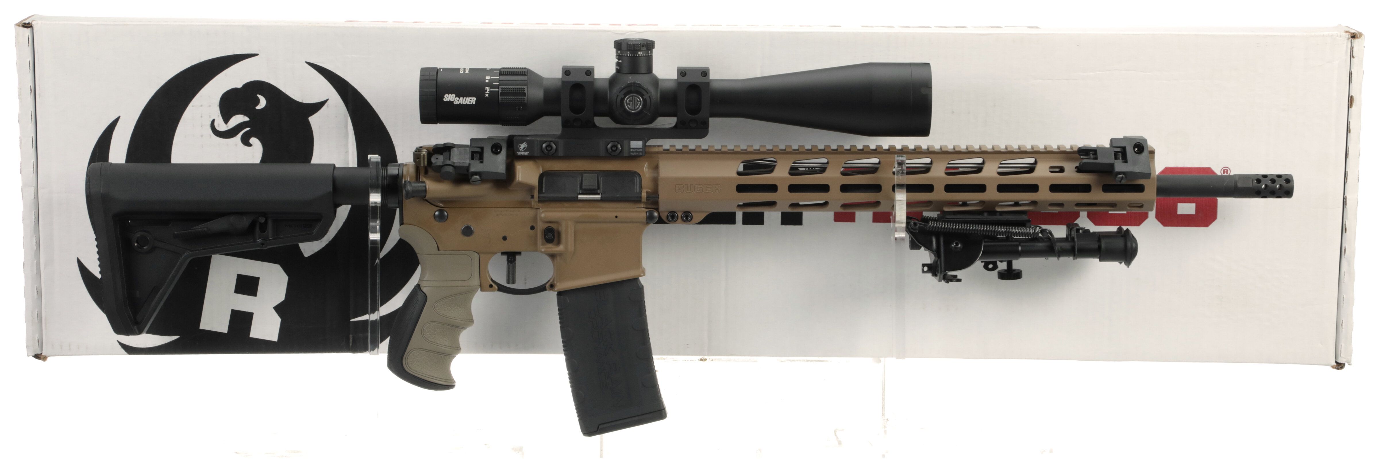 Ruger AR-556 Semi-Automatic Rifle with Box and Scope | Rock Island Auction