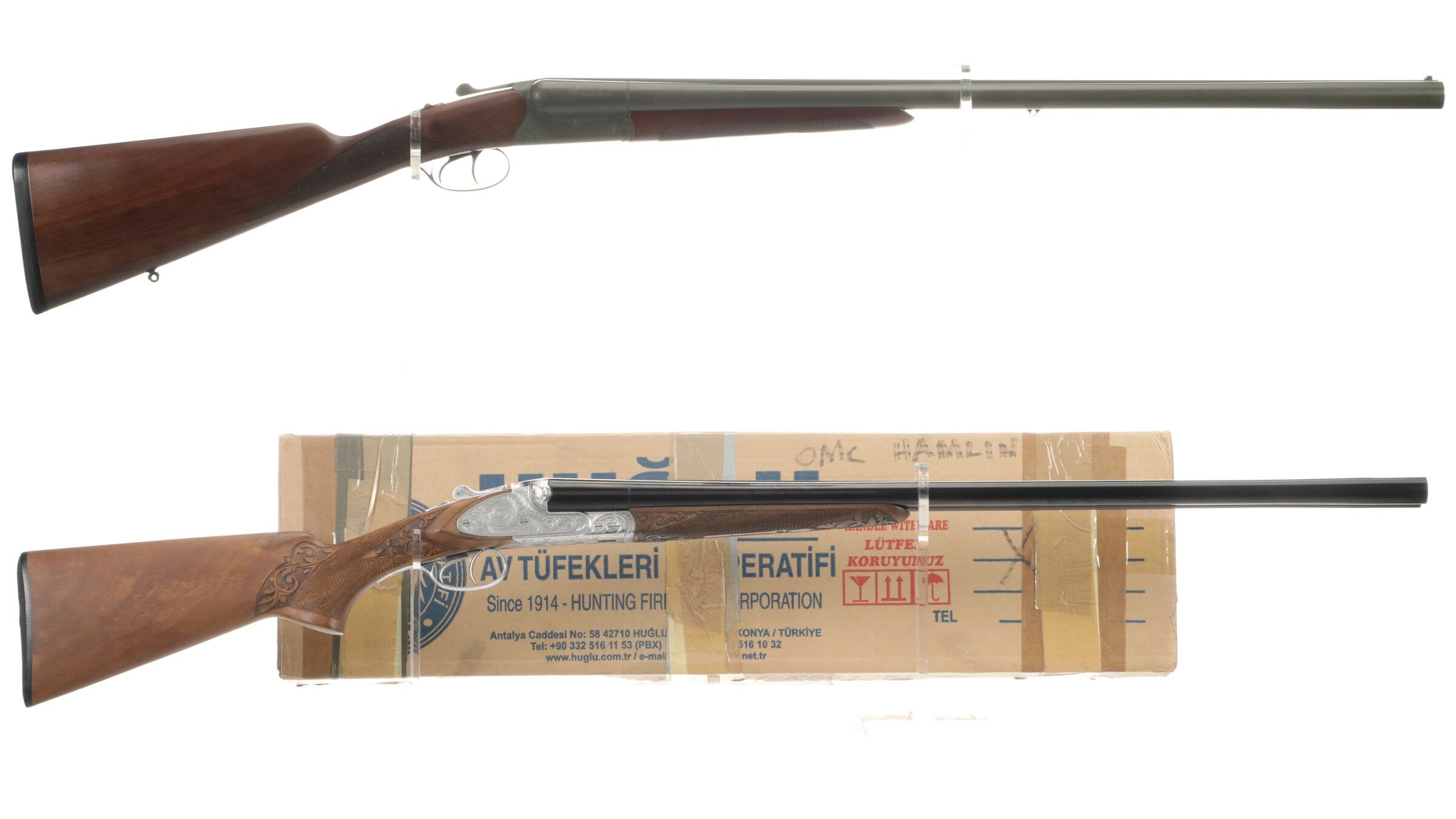 Two Huglu Double Barrel Shotguns | Rock Island Auction