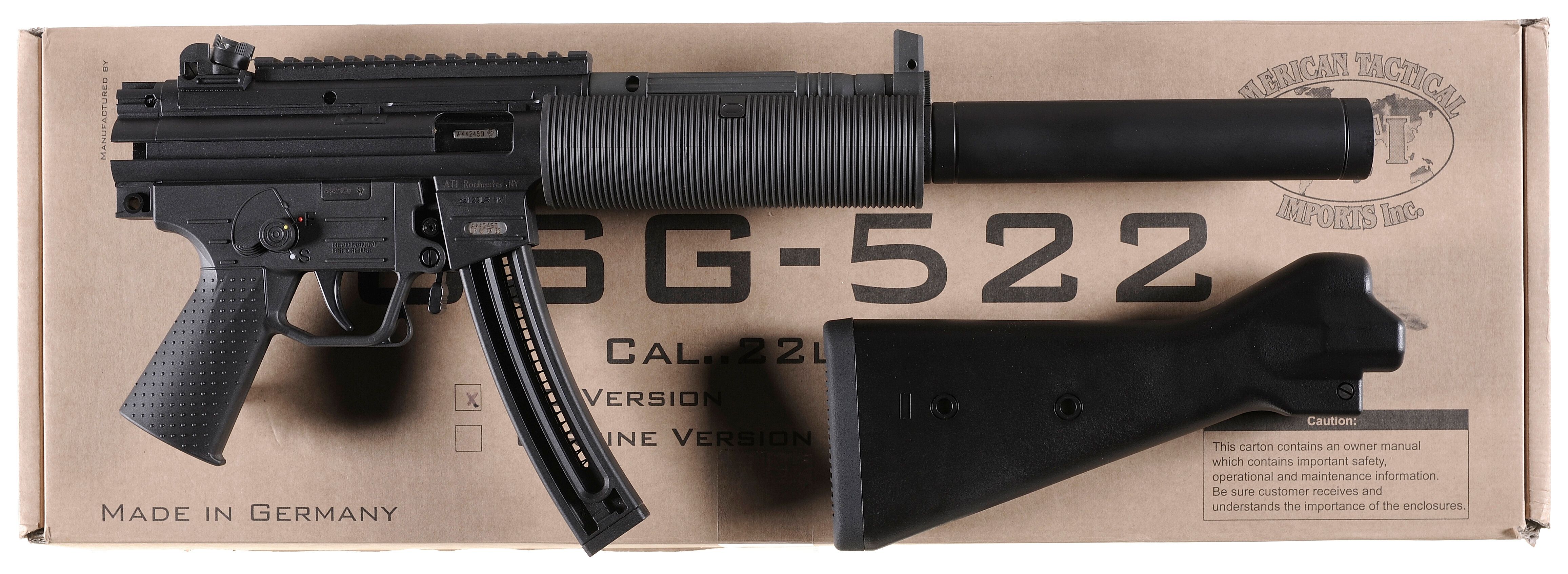 German Sport Guns Model GSG-522SD Semi-Automatic Rifle with Box | Rock ...