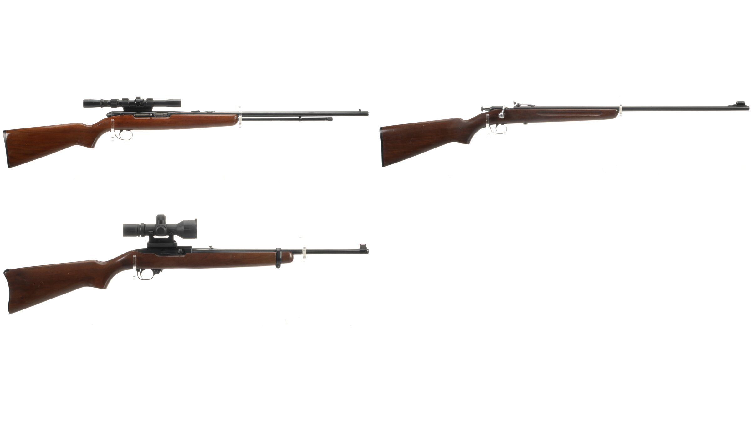Three .22 Caliber Rimfire Rifles | Rock Island Auction