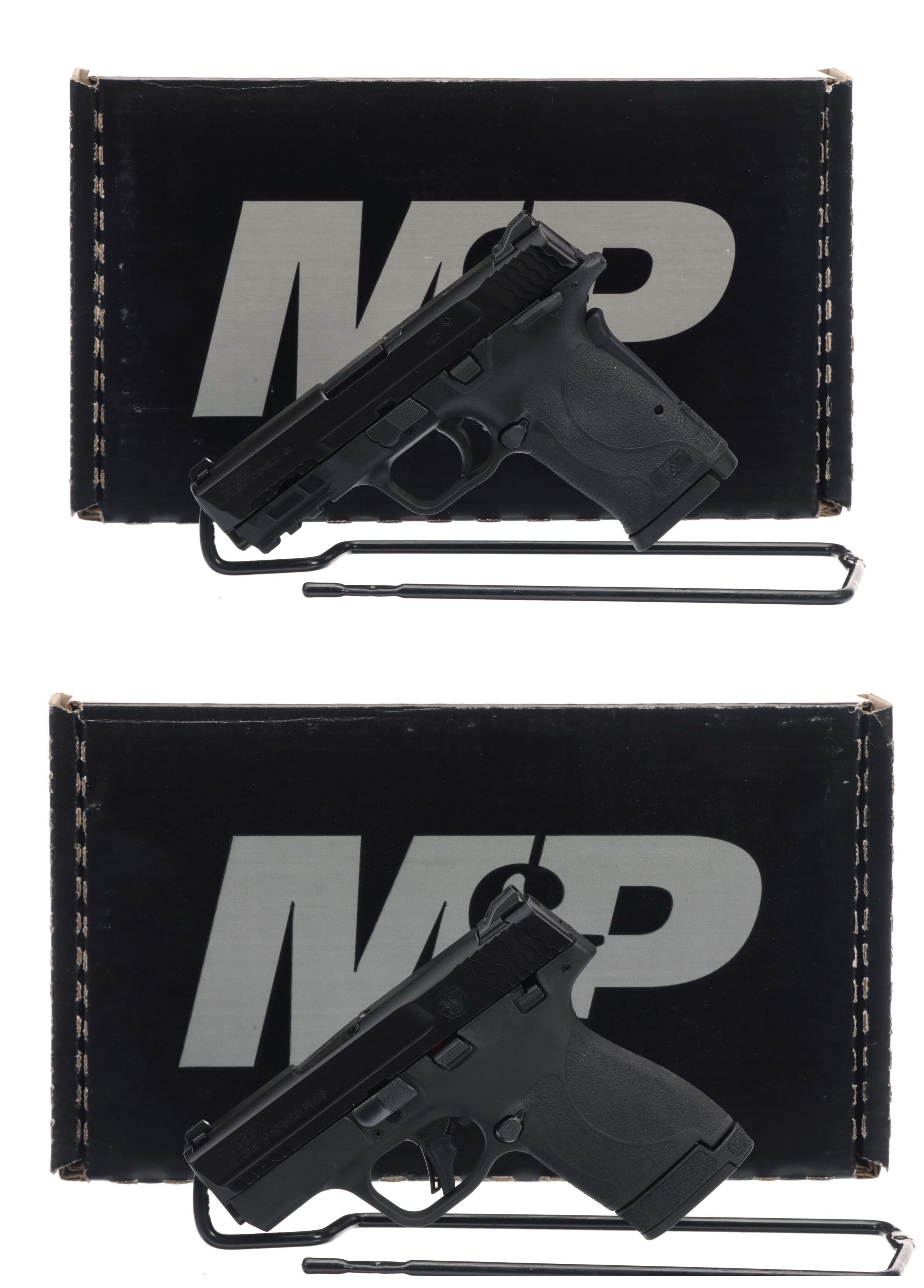 Two Smith & Wesson M&P9 Shield Semi-Automatic Pistols with Boxes | Rock ...
