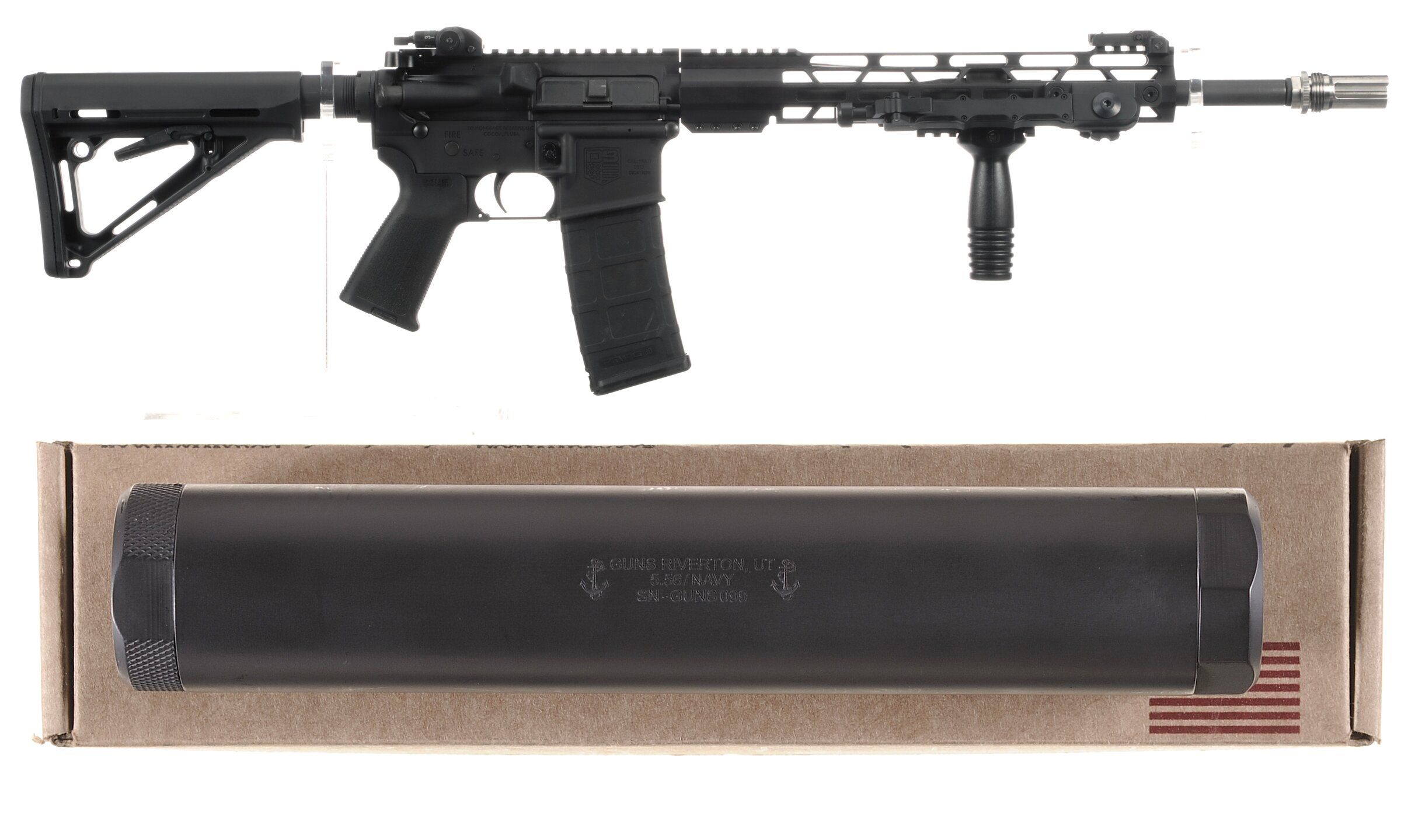 Diamondback Firearms DB-15 Rifle with Class III/NFA Silencer | Rock ...